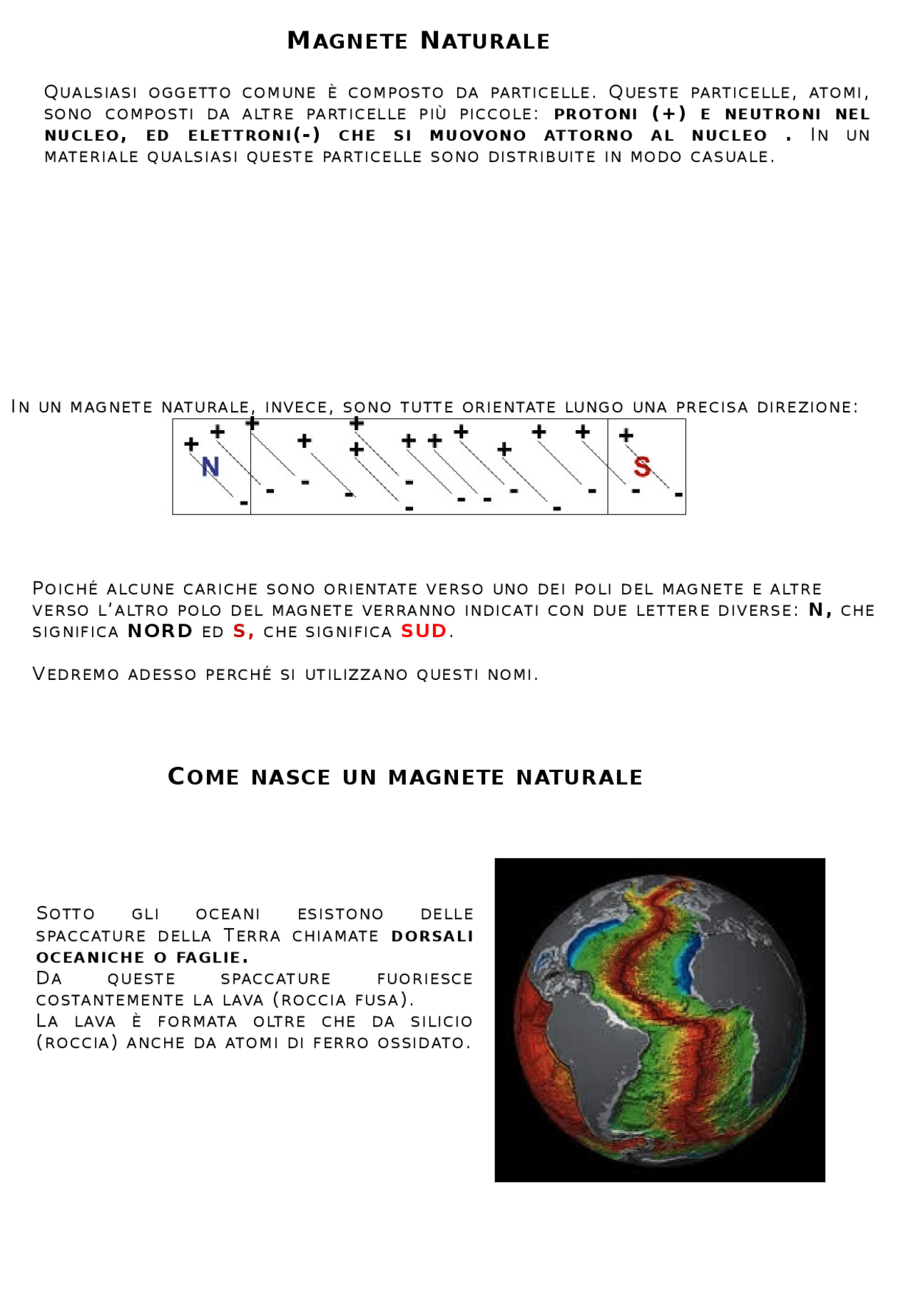 Genesi dei Magneti naturali - Docsity