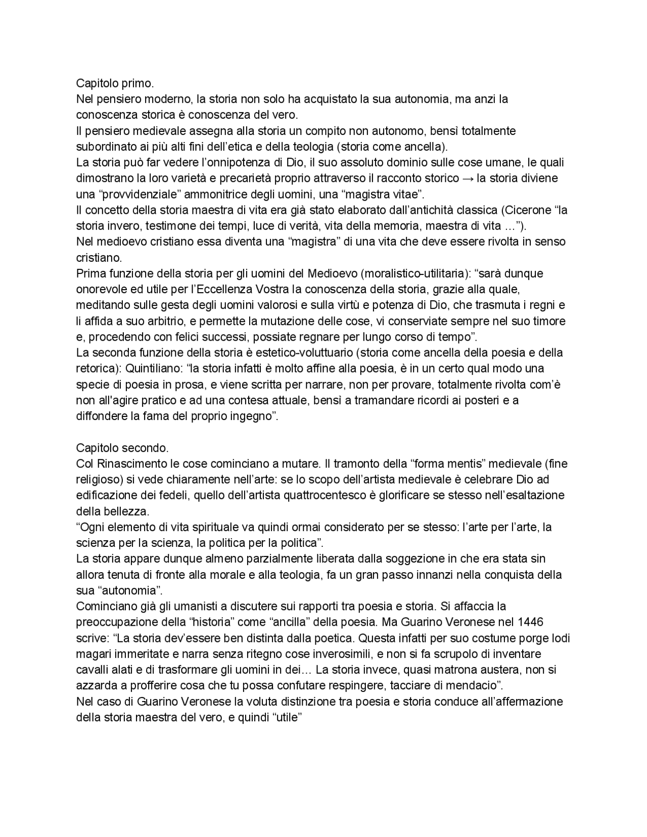 Lezioni Di Metodo Storico Docsity