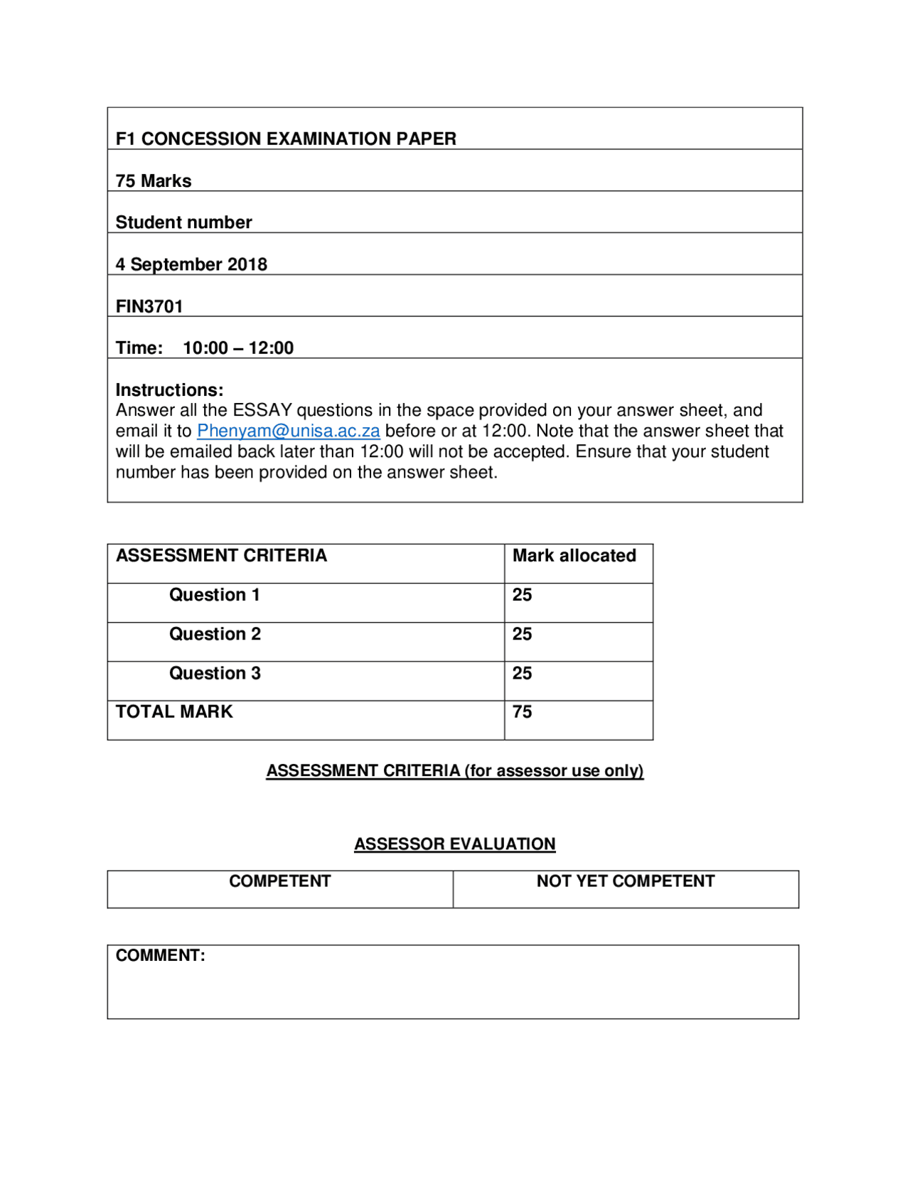 Working capital management exam paper - Docsity