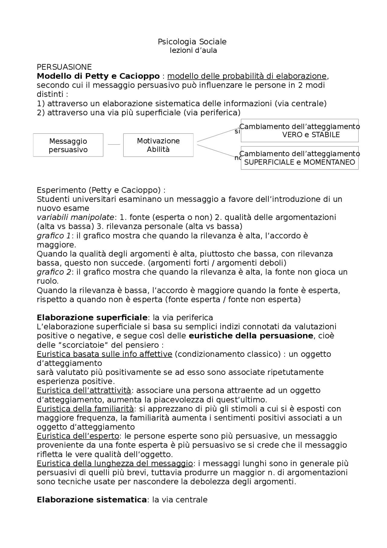 Psicologia Sociale E Dei Gruppi Docsity