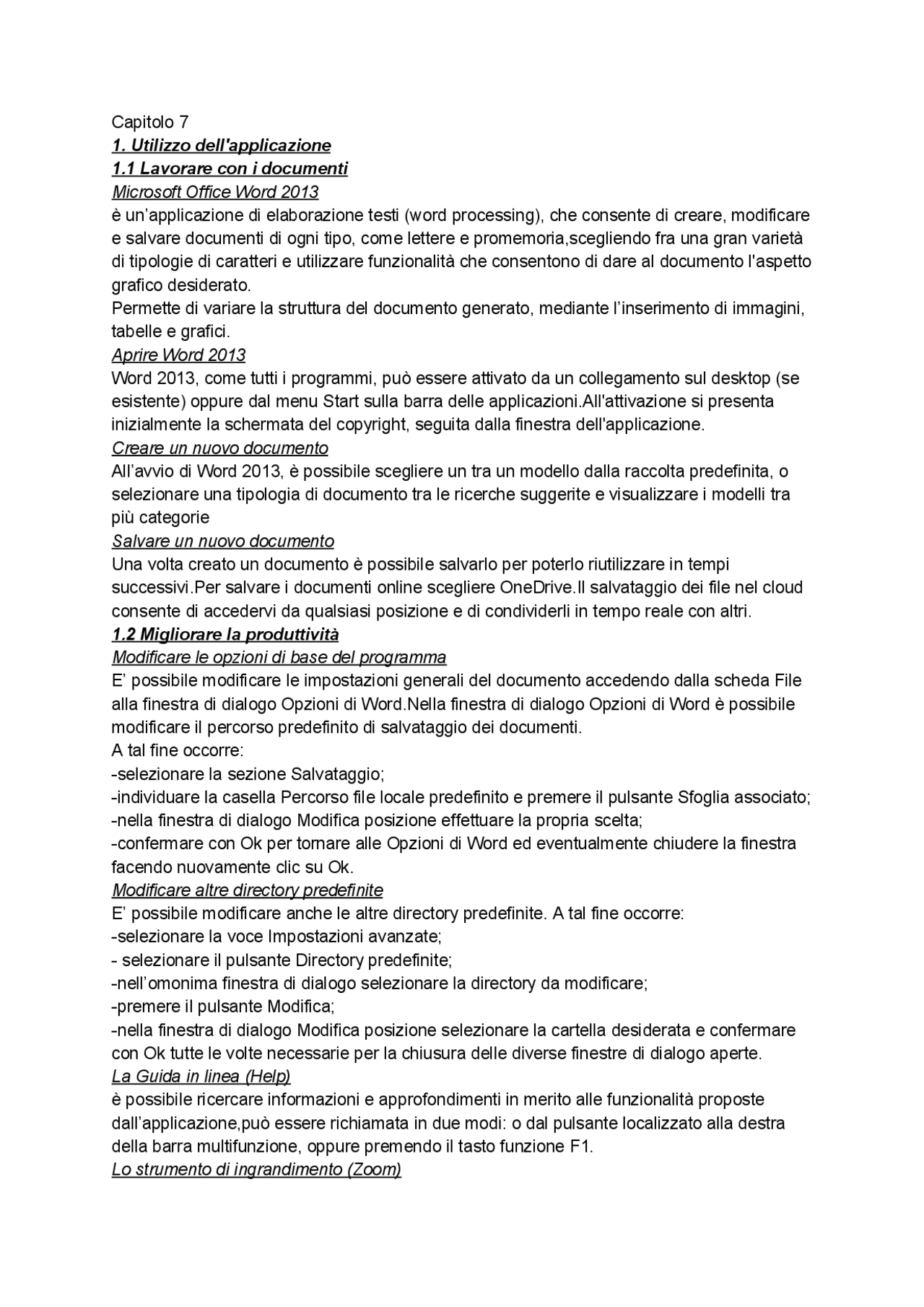 Approfondimento Informatica Docsity