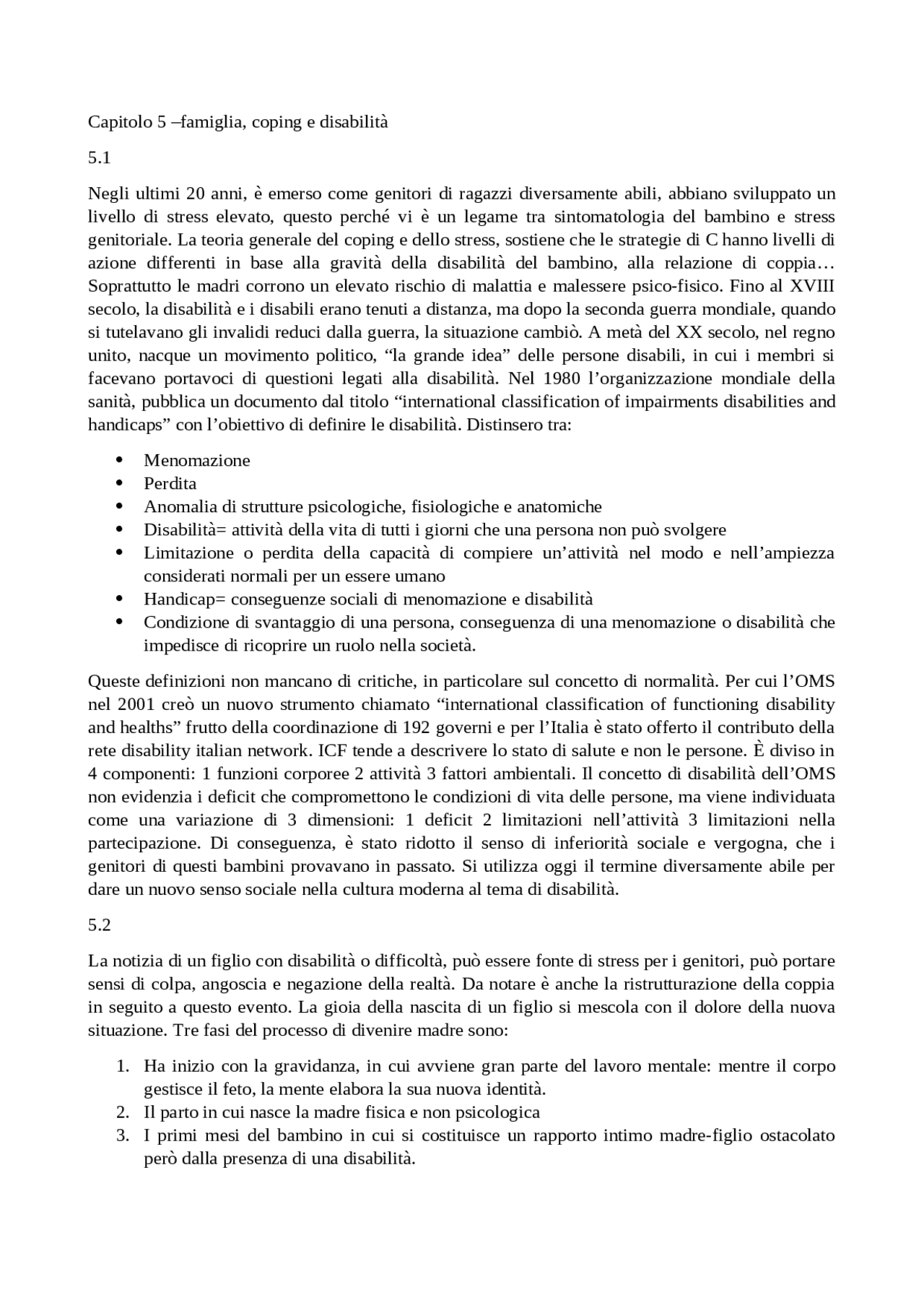 Riassunto De Il Coping Docsity