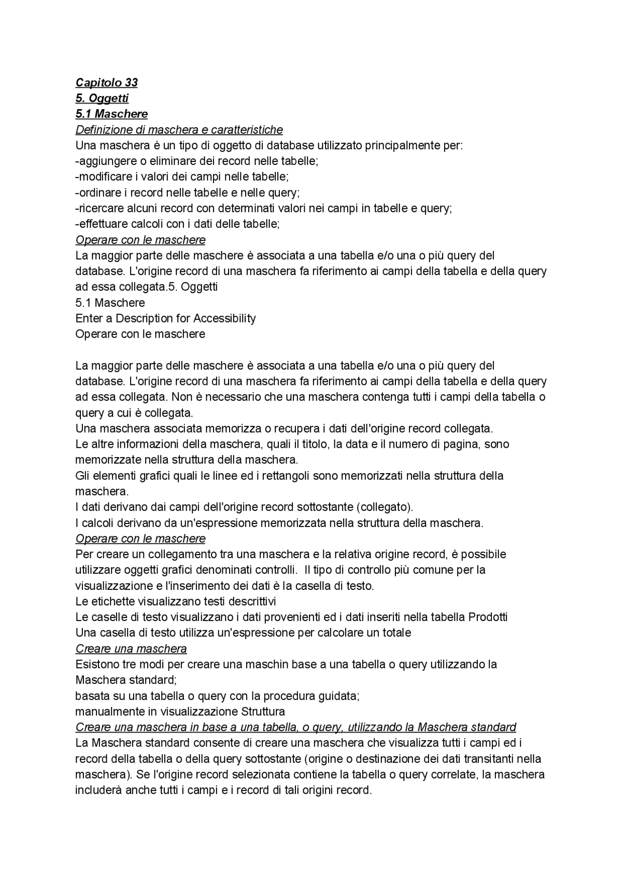 Approfondimento Di Informatica Docsity