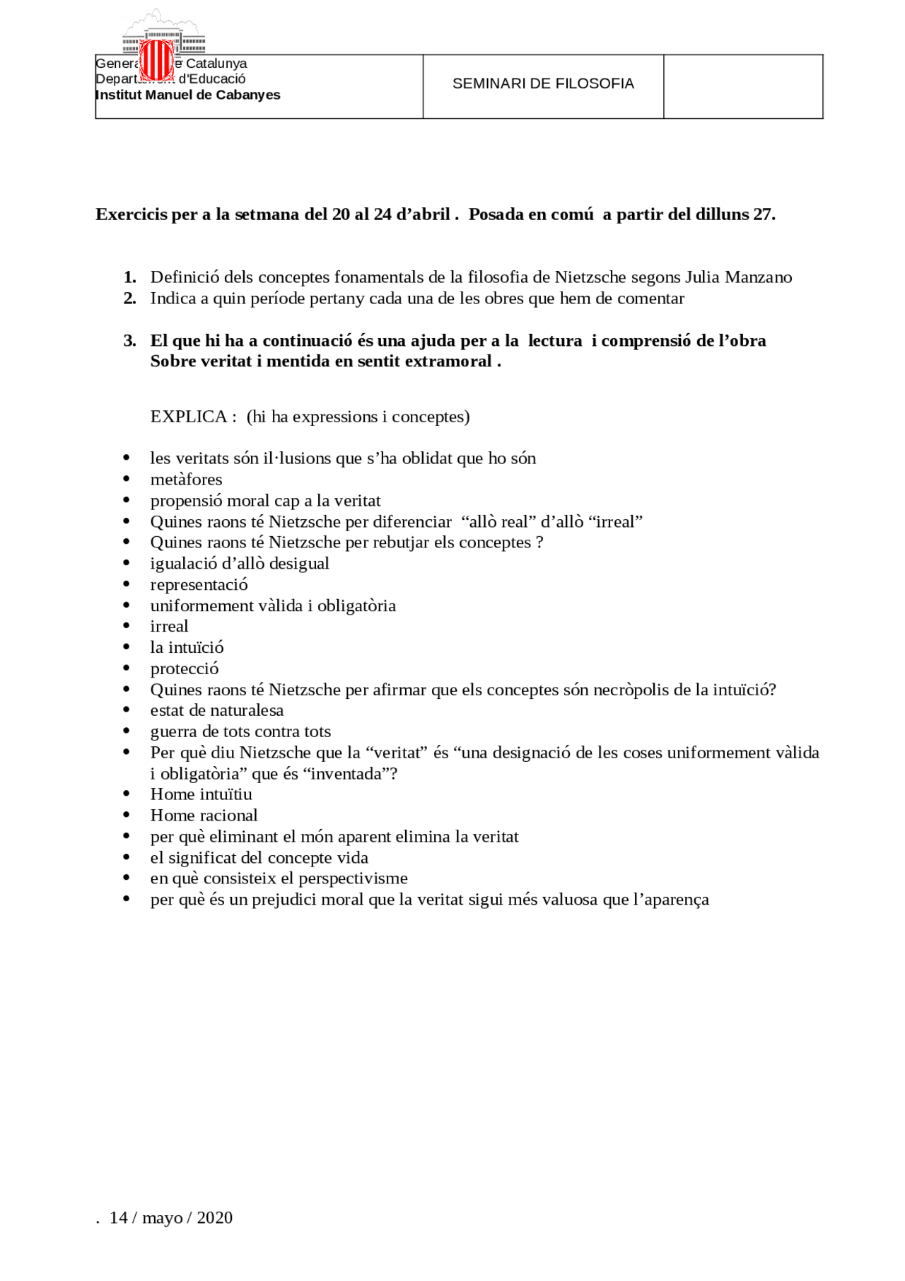 FILOSOFIA STUART MILL ACTIVIDADES - Docsity