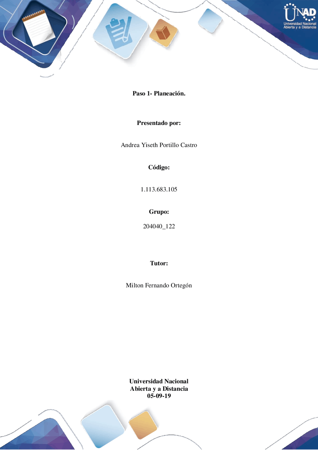Paso 1 Estadistica Unad Docsity