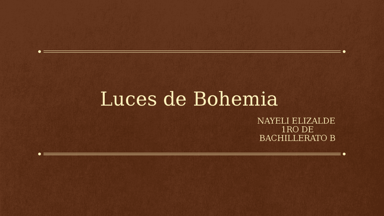Luces De Bohemia Libro Docsity