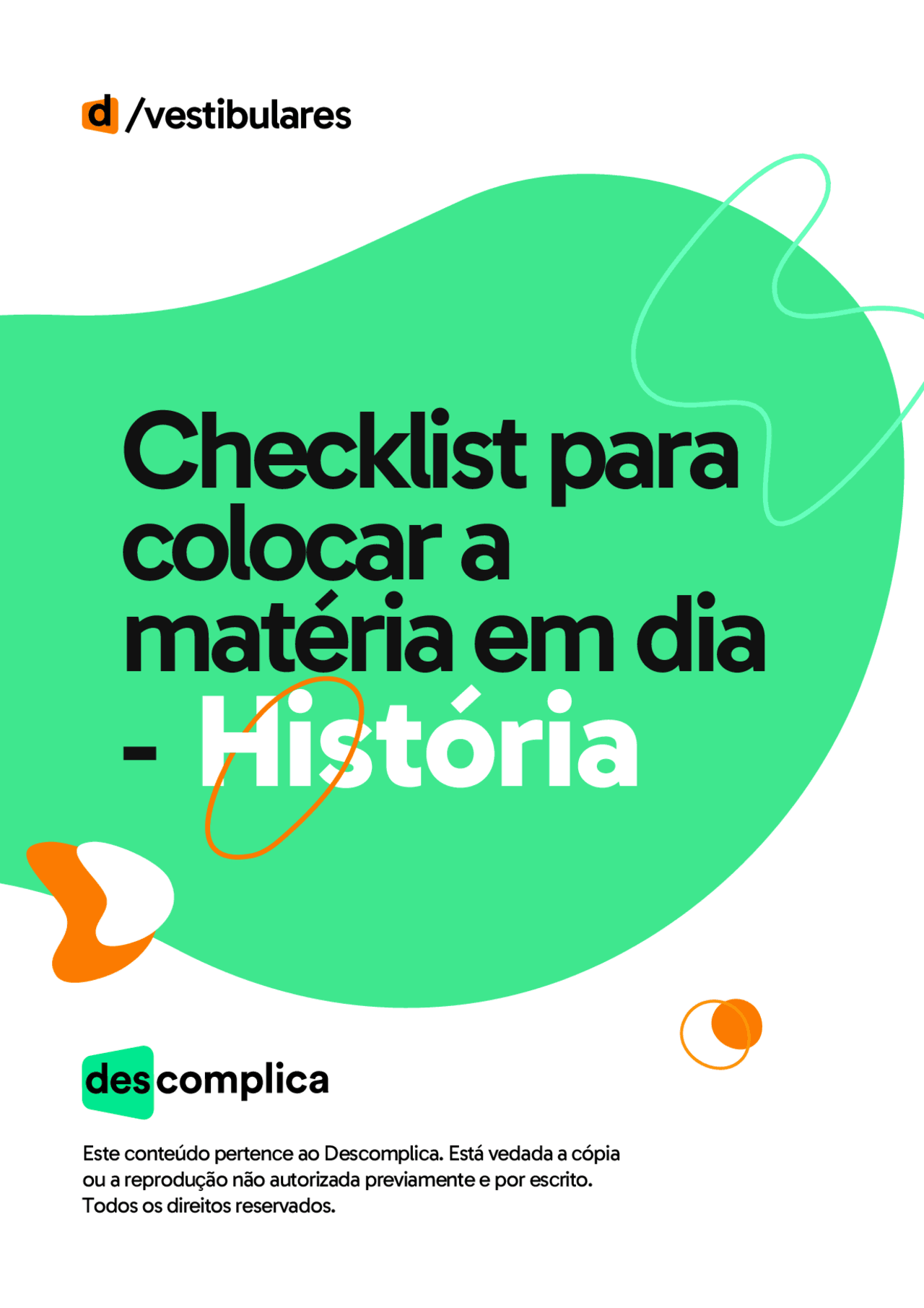 Checklist Tópico História Docsity