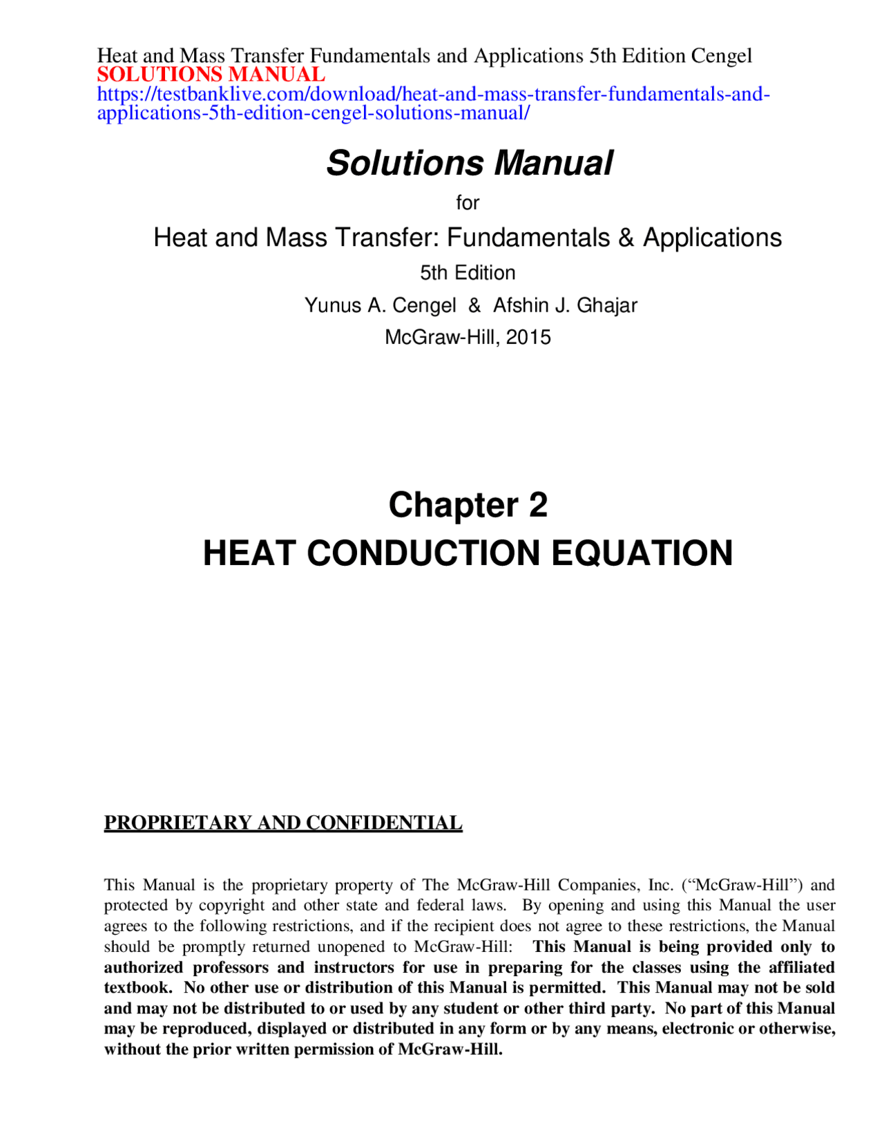 Heat And Mass Transfer 4e Chap03 Lecture Notes Docsity