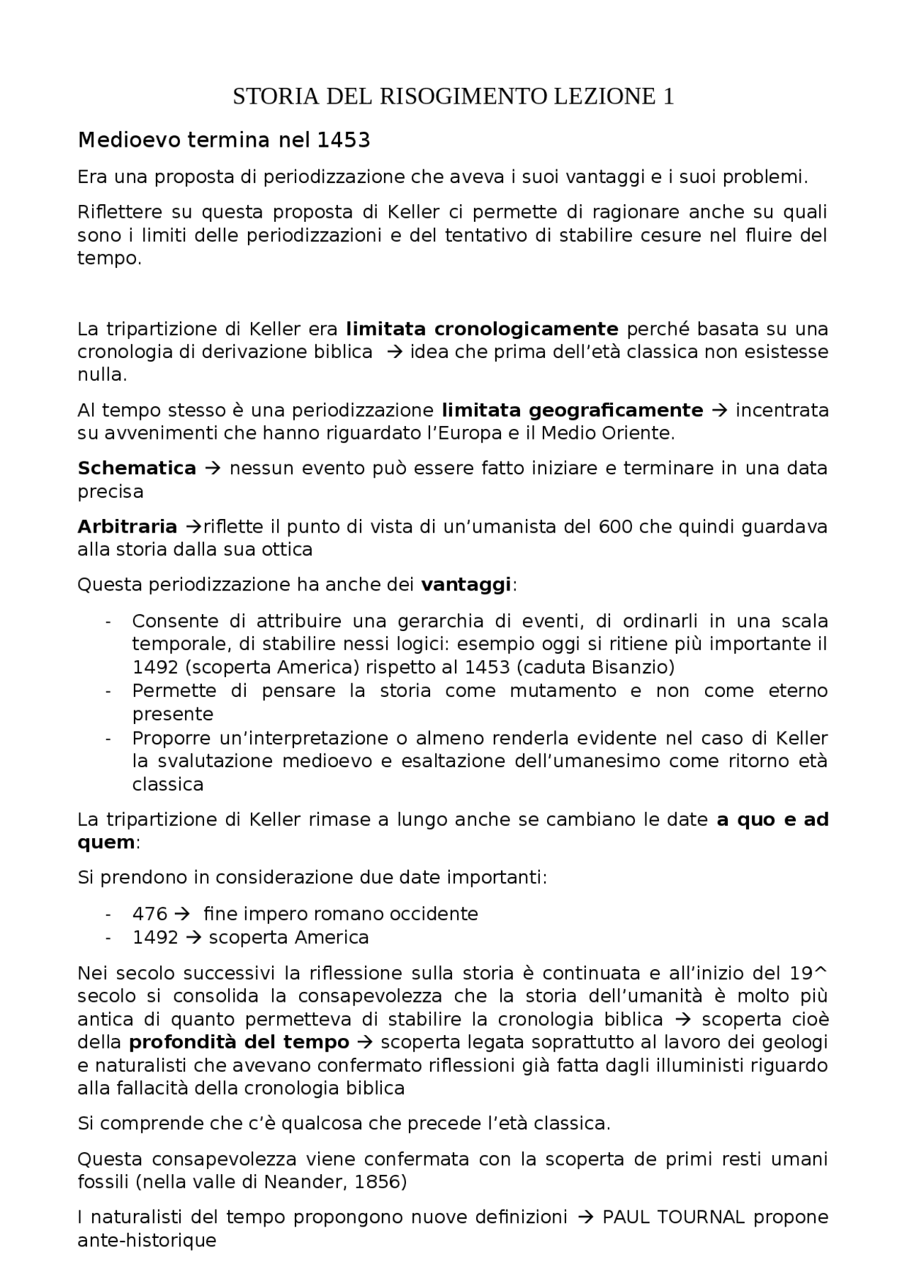 Appunti Storia Del Risorgimento 2020 Docsity