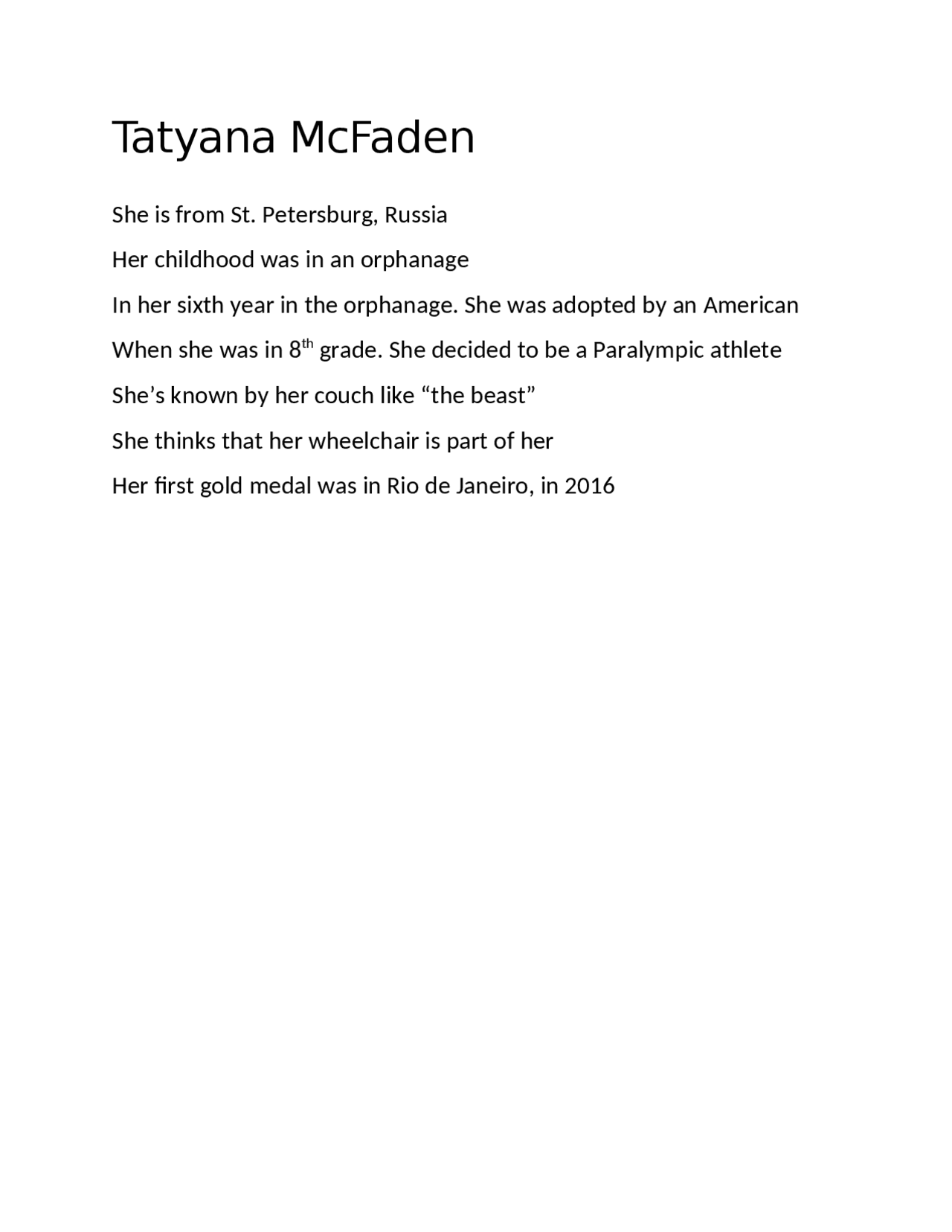 Vida y obra tatyana mcfadden | Esquemas y mapas conceptuales de Inglés ...