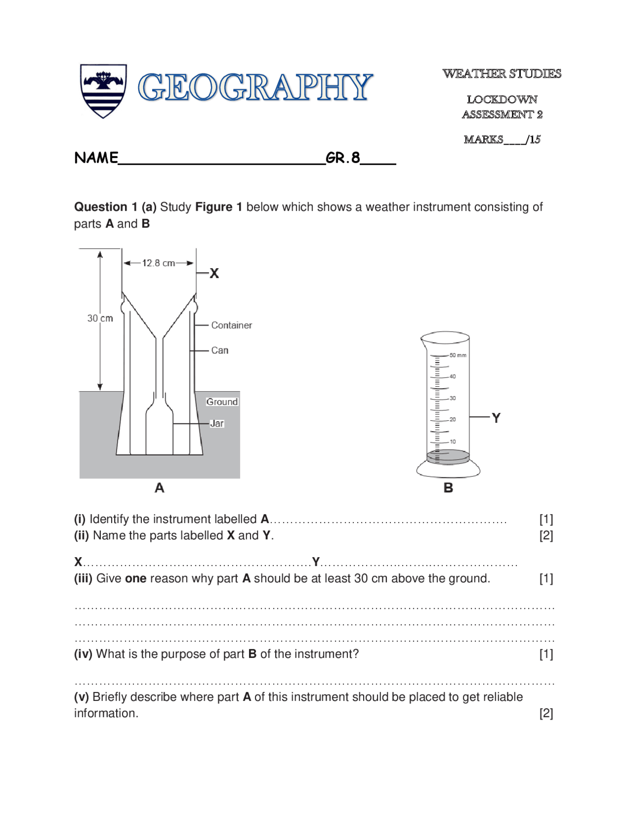 Geography Assessment 2 - Docsity