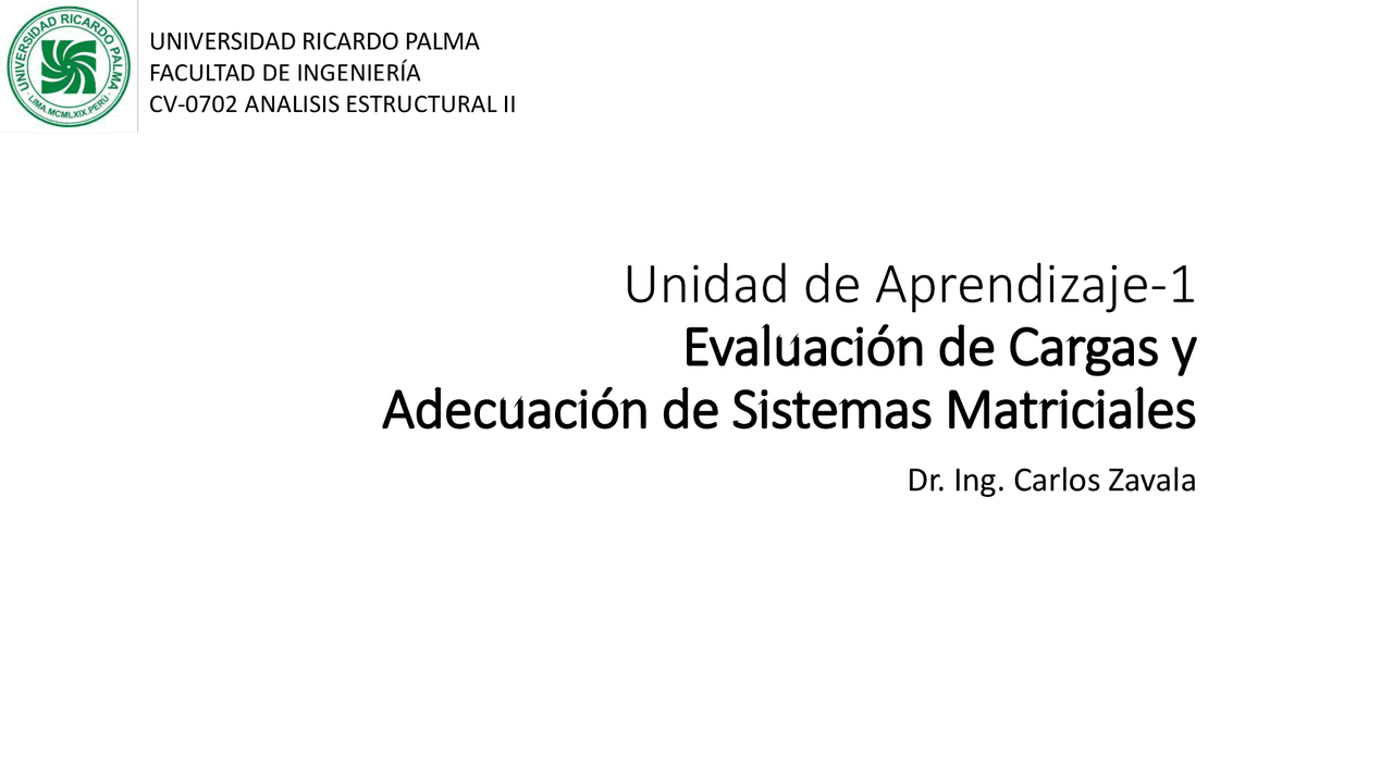 Evaluación de Cargas en Estructuras: Normas de Carga NTE-E020 | Diapositivas de Ciencias ...