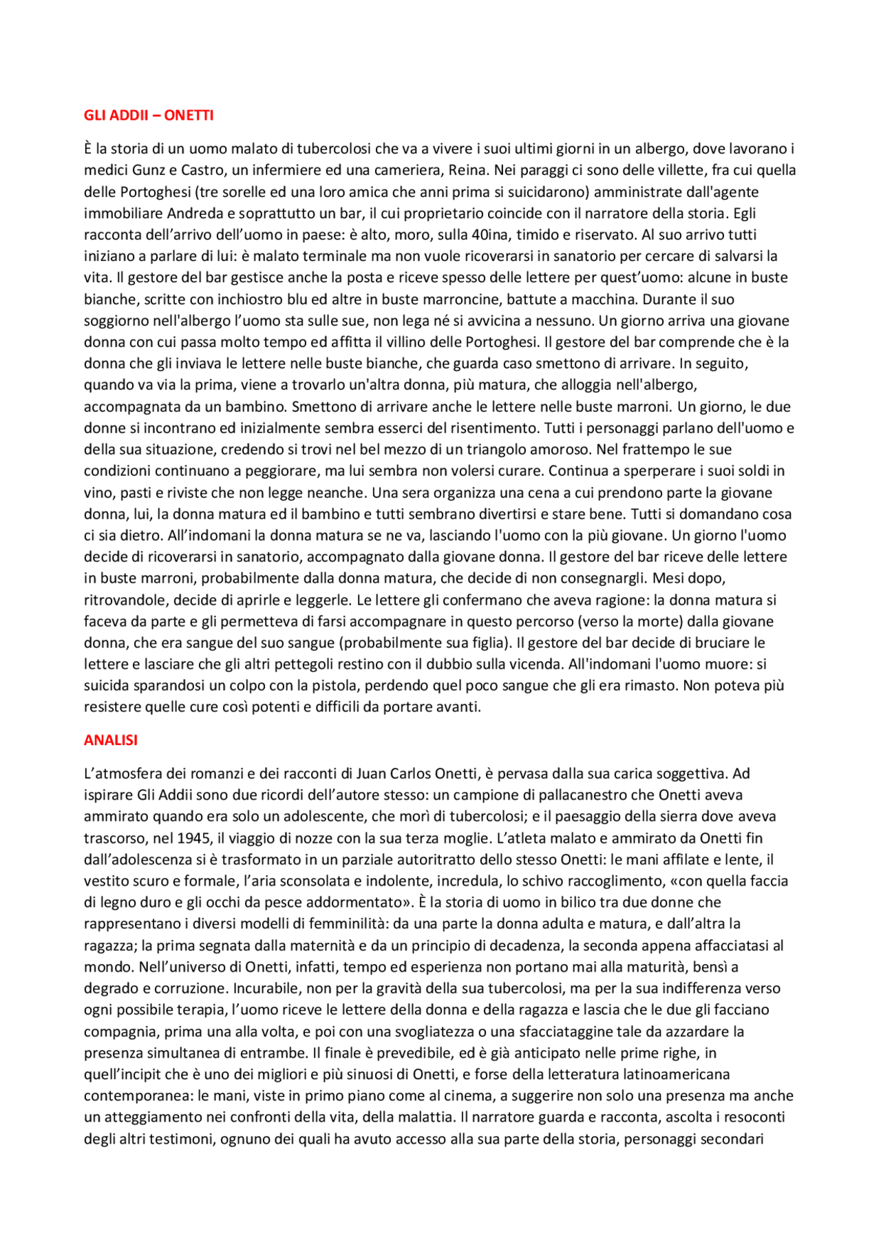 Onetti e Rulfo: biografia ed opere principali - Docsity