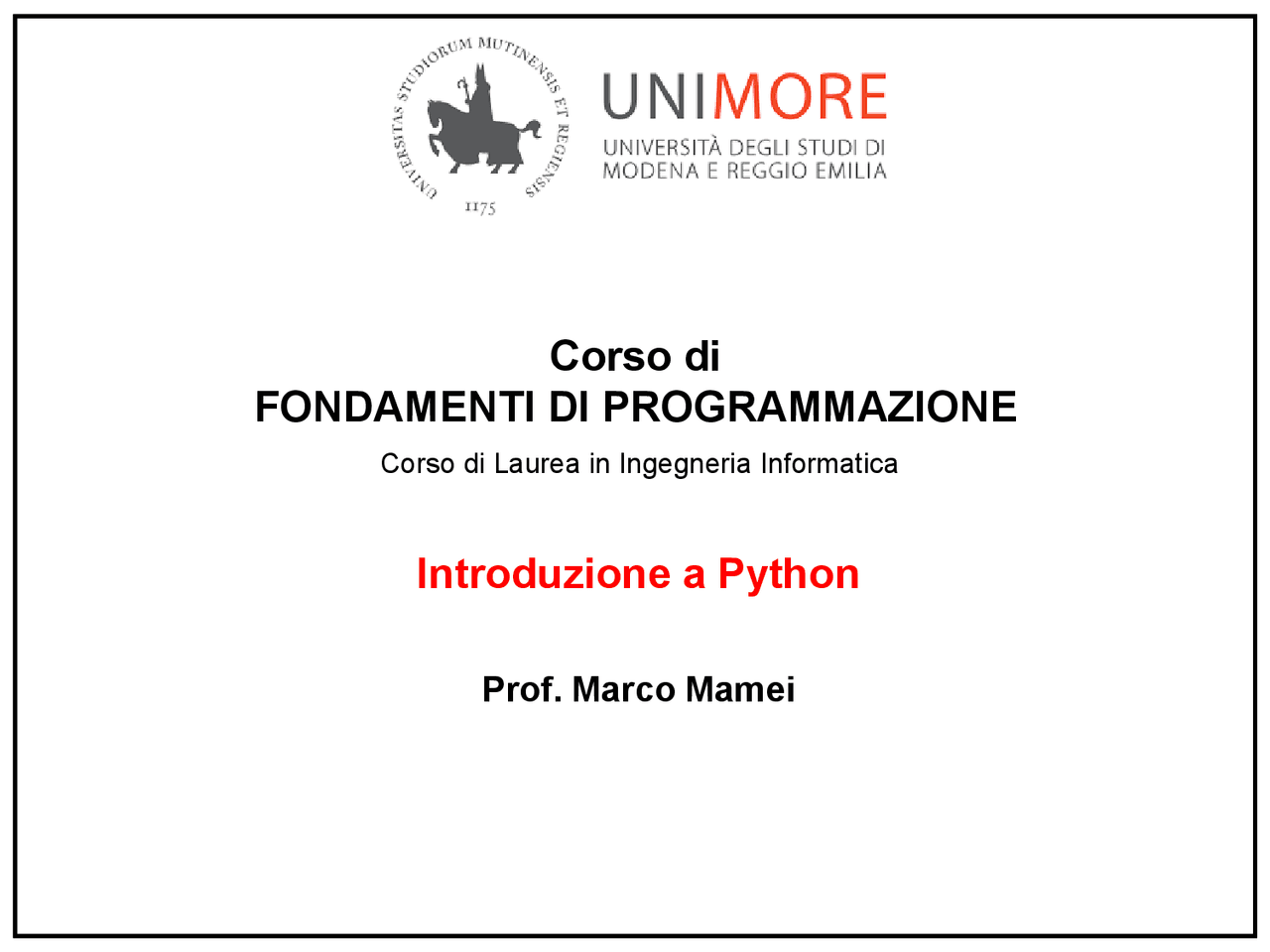 Introduzione Al Linguaggio Python Docsity