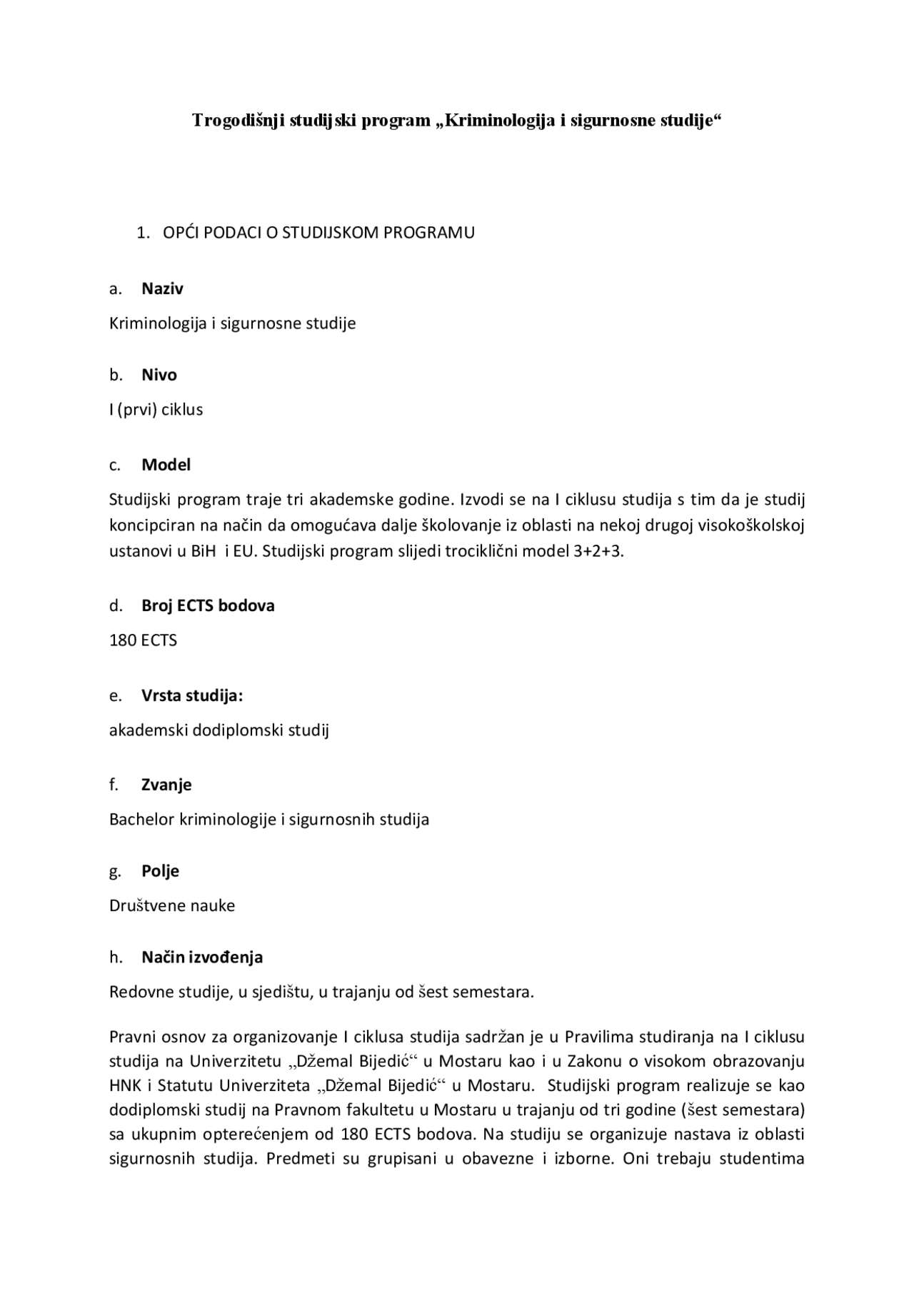 Nastavni Plan I Program Vodiči Projekti Istraživanja Predlog