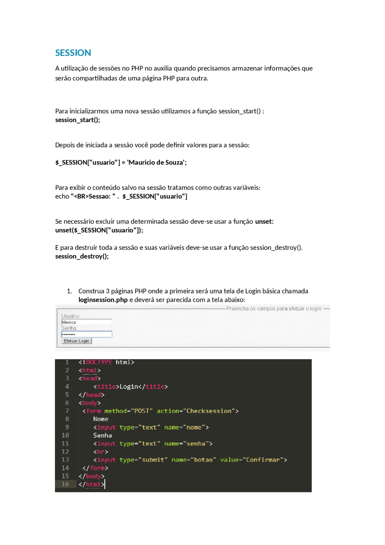 Linguagem De Programação Web Docsity