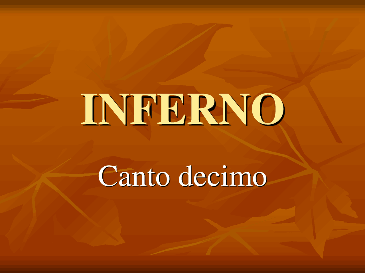 Divina commedia. Inferno, canto X | Appunti di Italiano | Docsity
