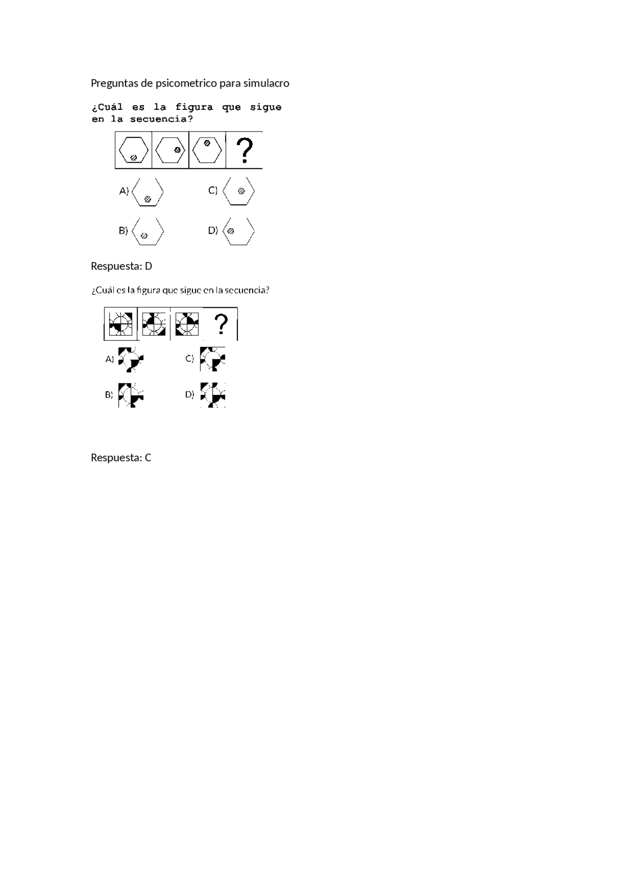Preguntas para simulacro - Docsity