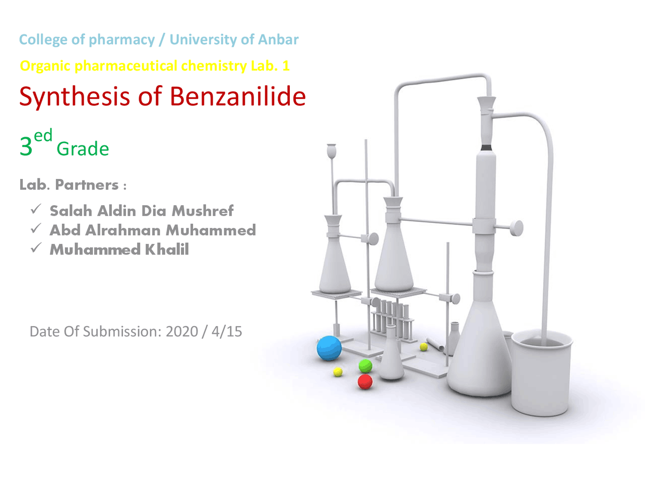 Synthesis of benzanilide (lab notes) | Study notes Pharmaceutical ...