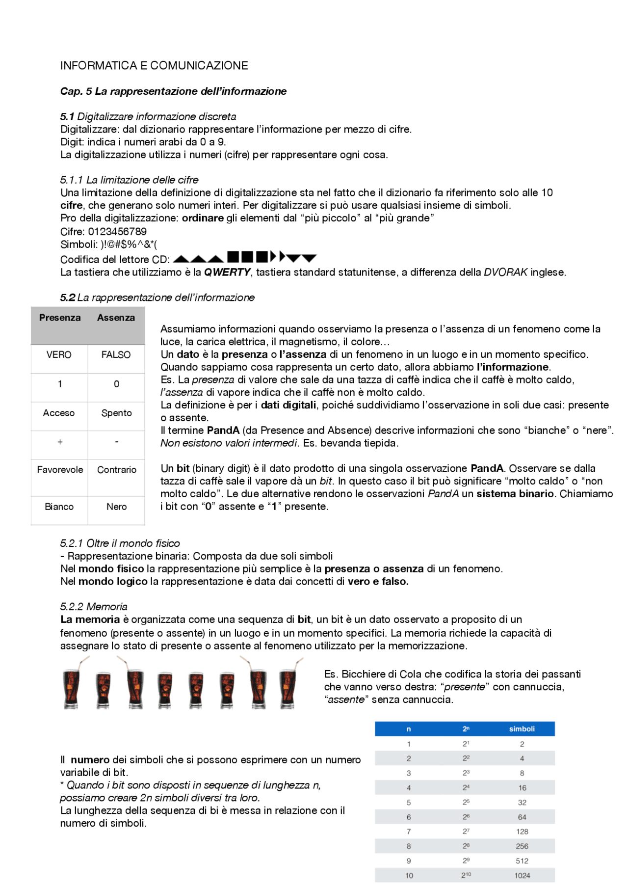 Informatica E Comunicazione Libro Fluency Capitolo 5 Docsity
