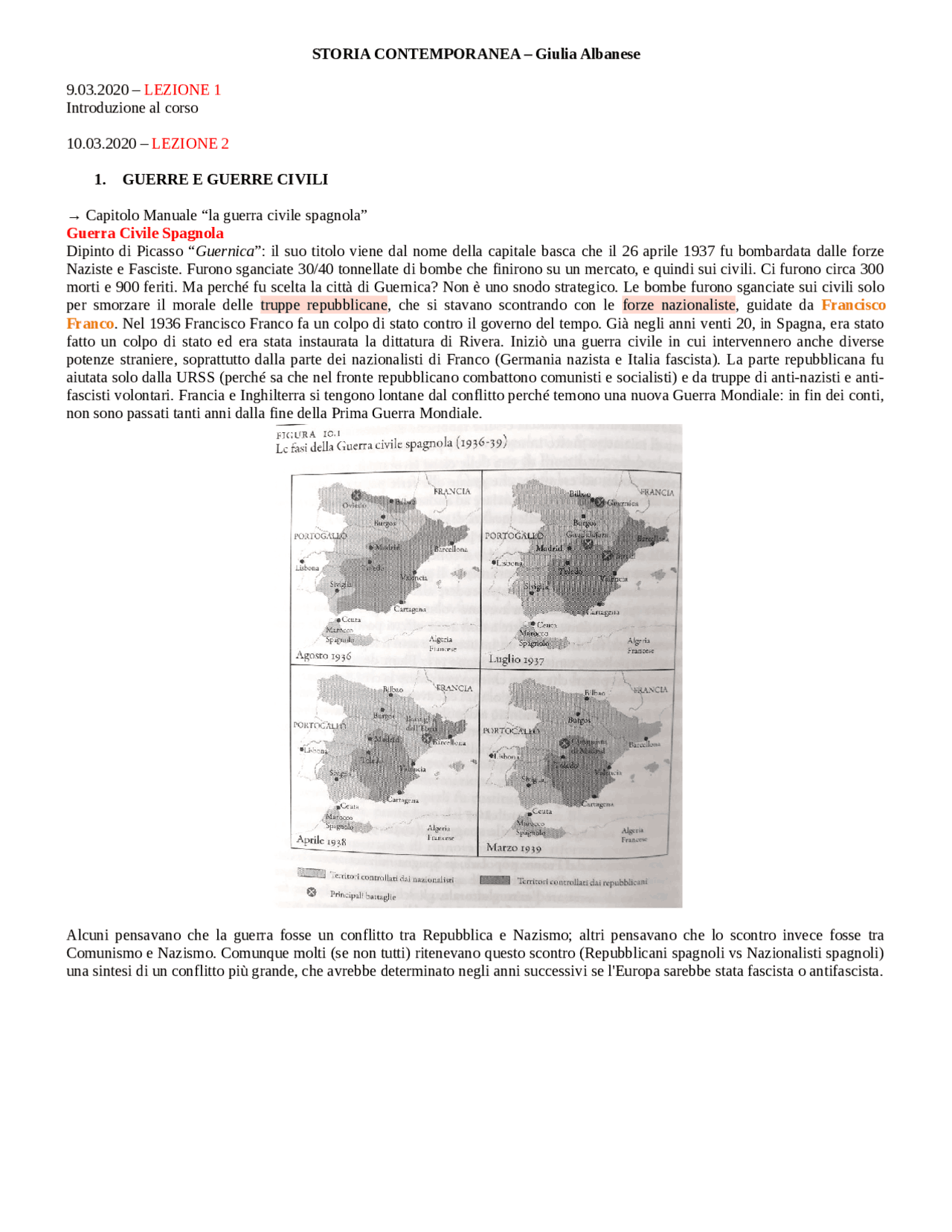 Appunti Storia Contemporanea Unipd Docsity