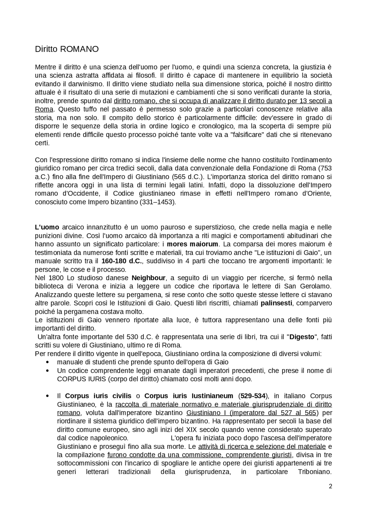 Appunti Completi Di Diritto Romano Unimi Bicocca Docsity