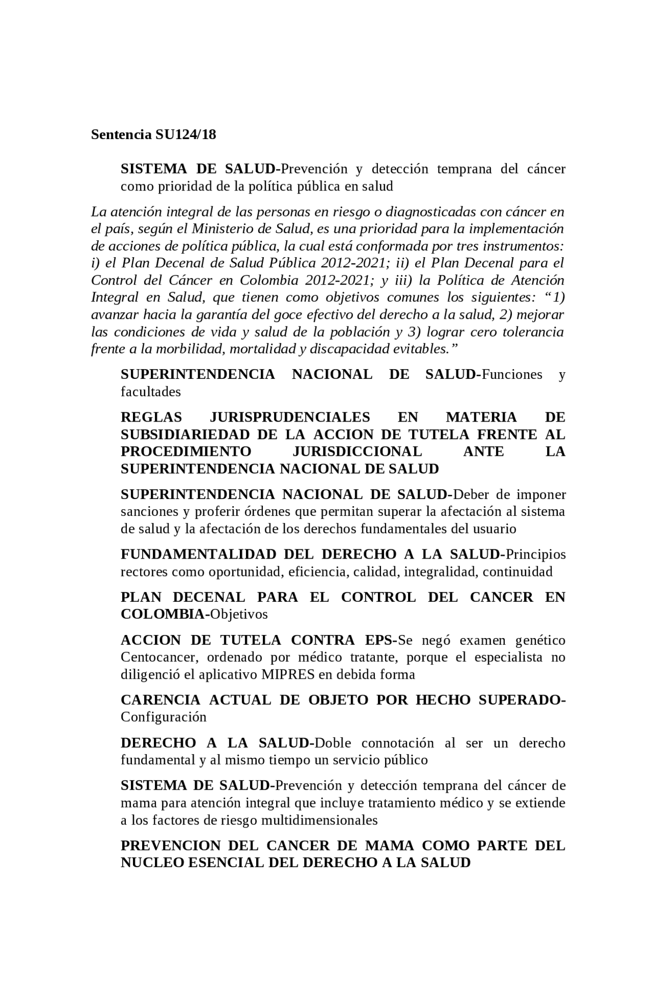 Analisis De Sentencia Docsity