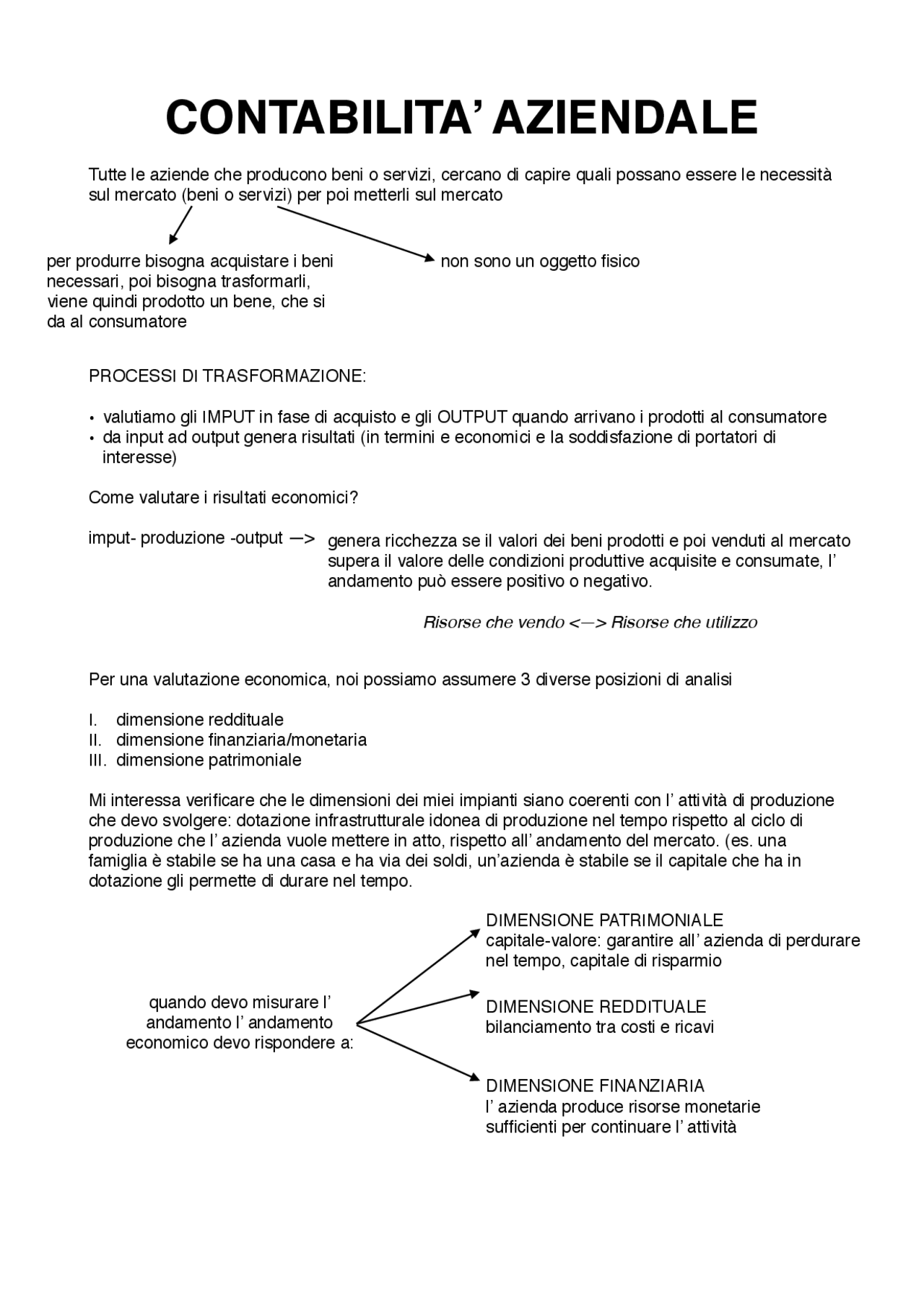 Contabilità Aziendale Docsity