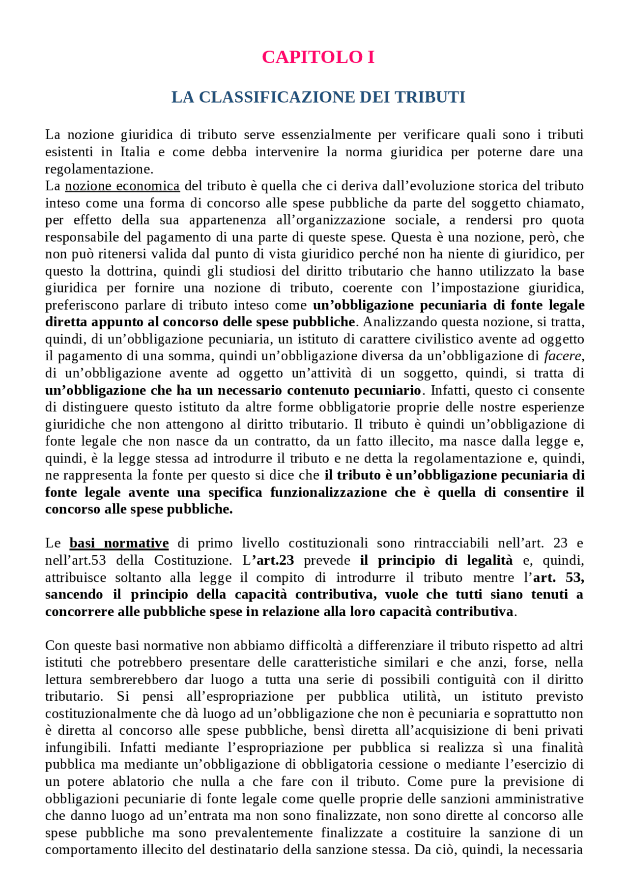 Riassunto Libro Diritto Tributario Tinelli Ultima Edizione 2020 Docsity