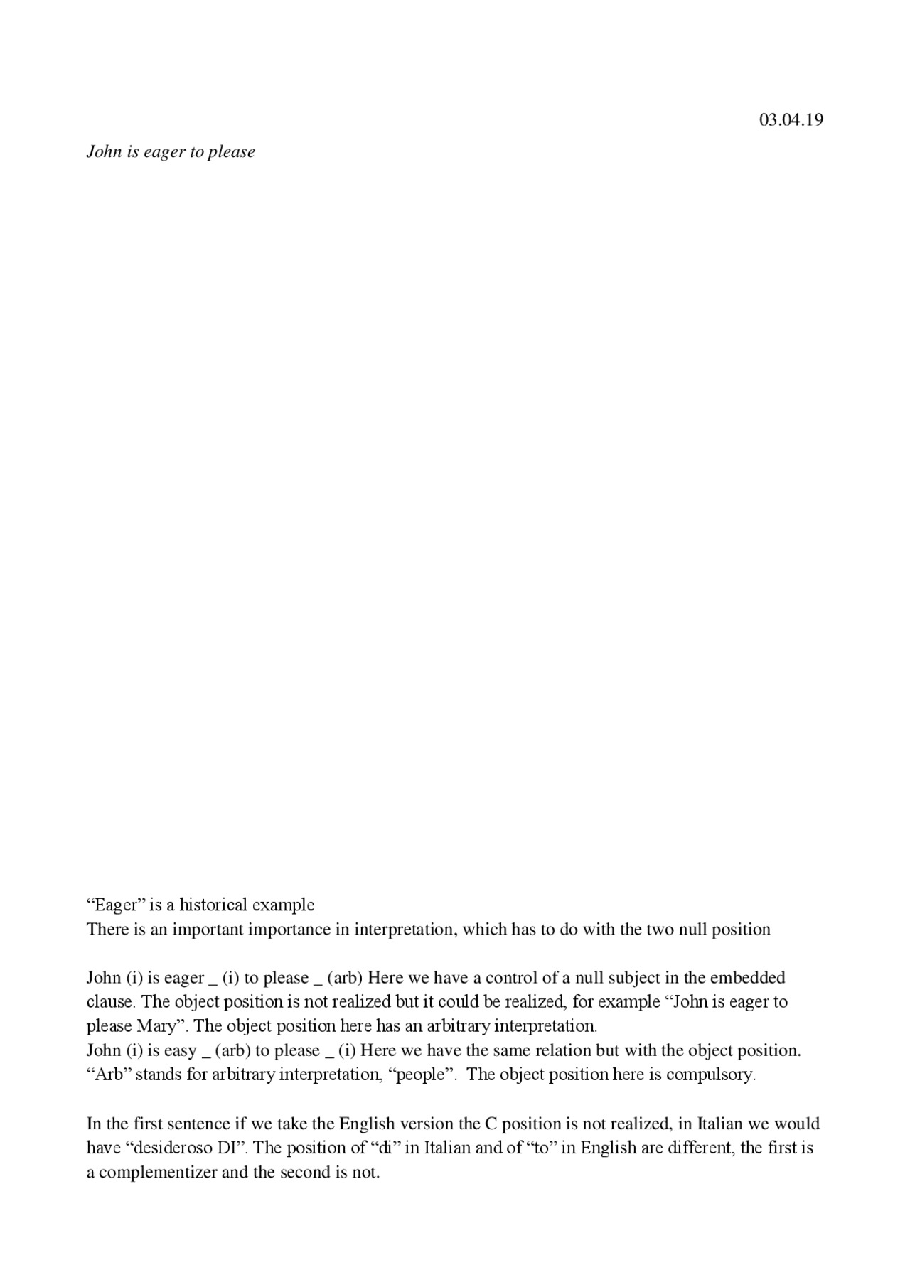 Theory Of Grammar Notes Docsity