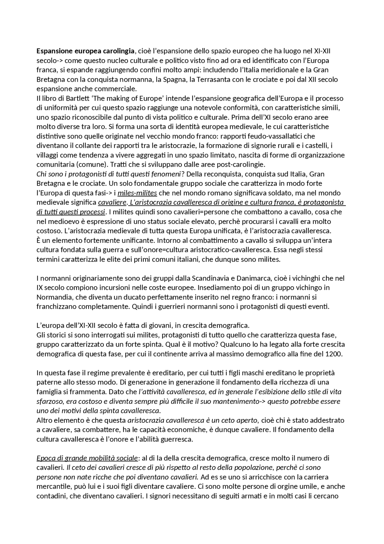 Seconda Parte Appunti Storia Medievale Docsity