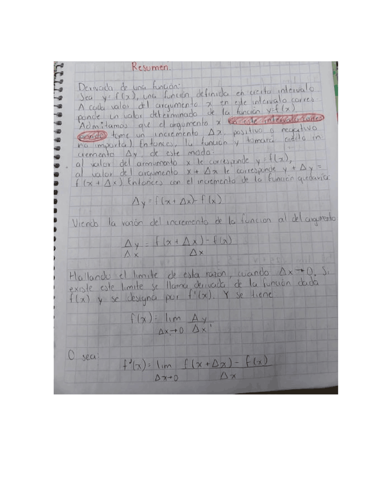 Ejercicios Sobre Derivadas Docsity