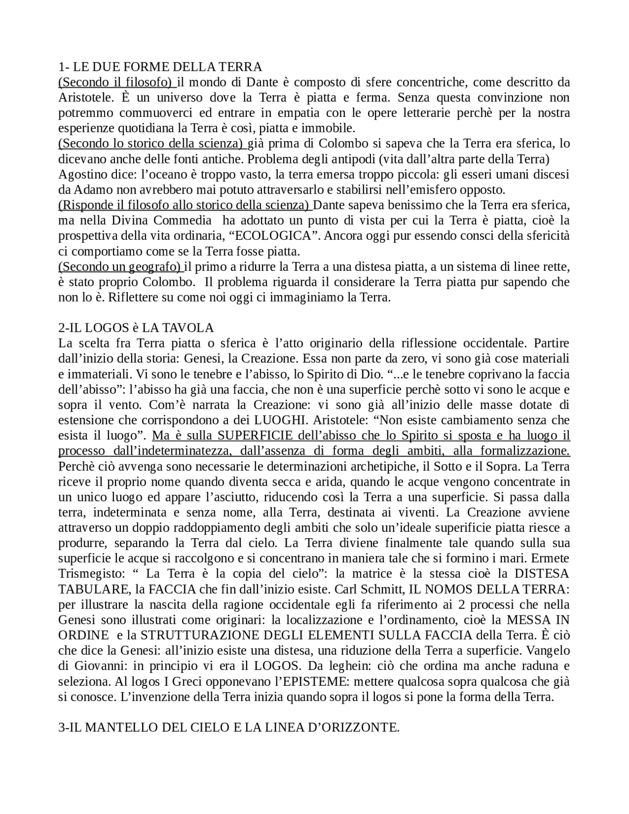 Linvenzione Della Terra Farinelli Docsity