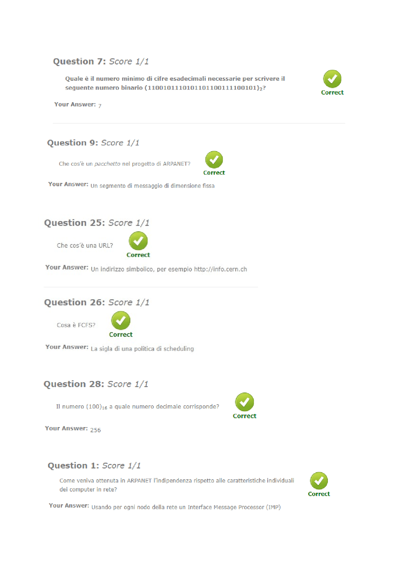 Domande con risposte per esame di informatica - Docsity