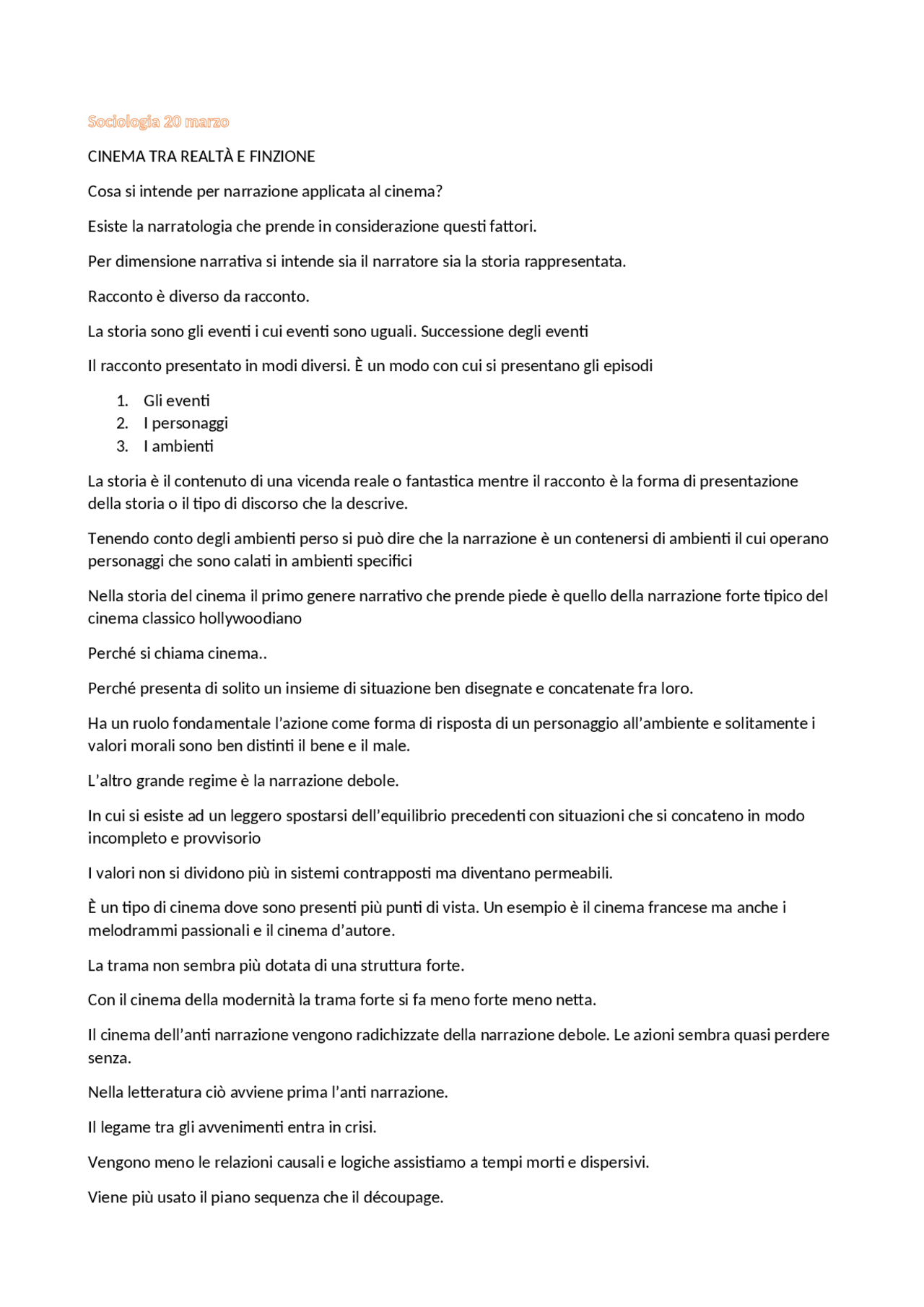 Sociologia Dei Processi Culturali E Comunicativi Docsity