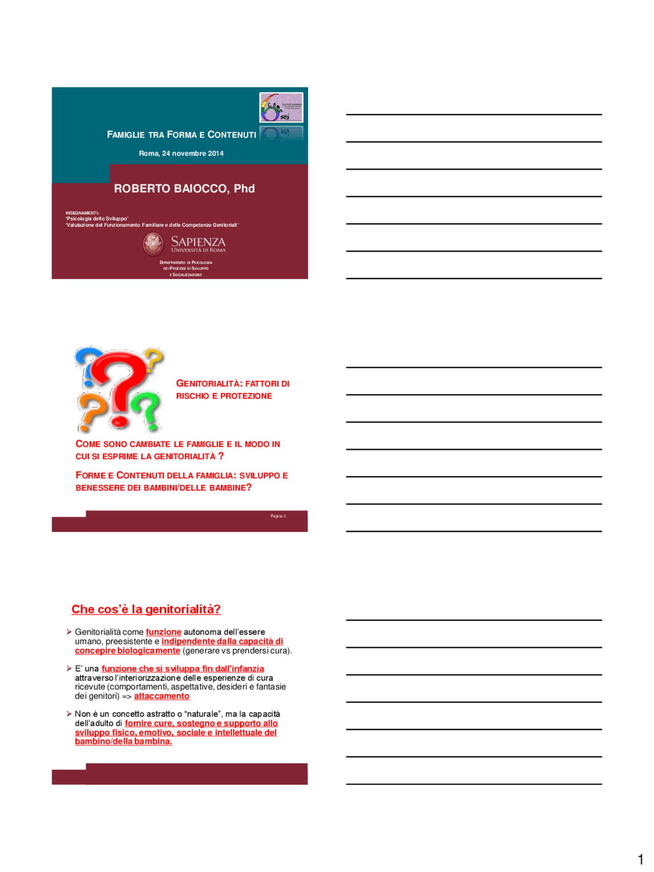 Slides Omofobia E Genitorialità Docsity