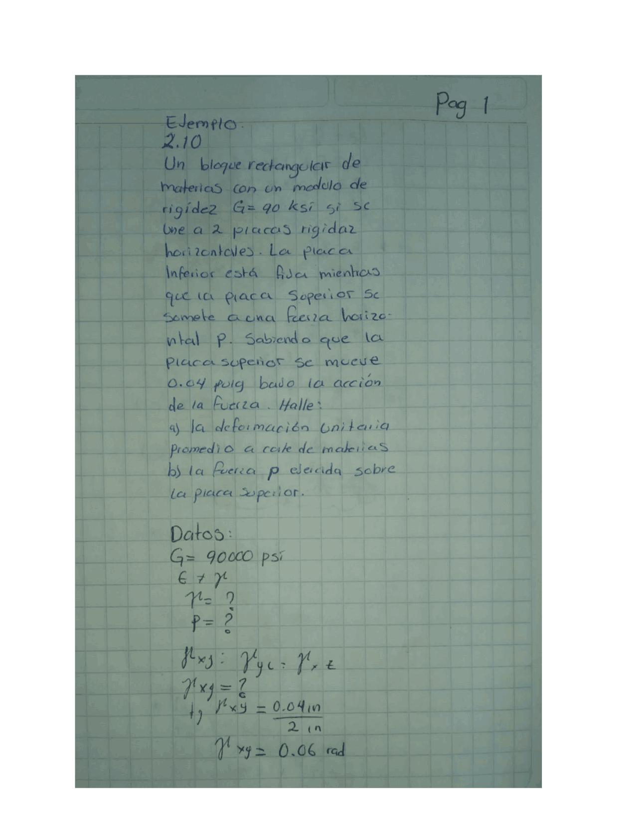 Ejercicio 210 Materiales Docsity