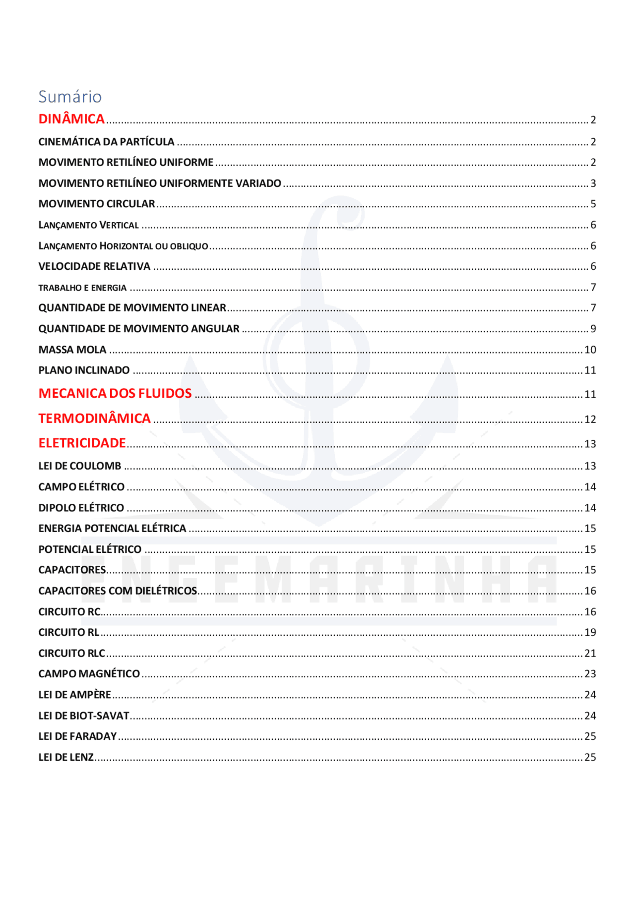 Formulário De Física Docsity