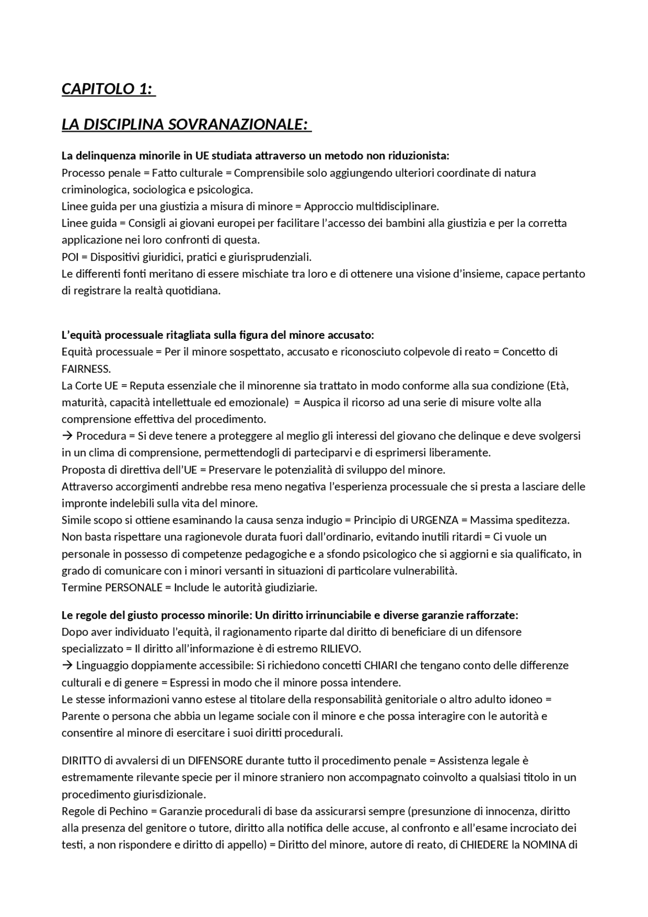Procedura Penale Minorile Docsity