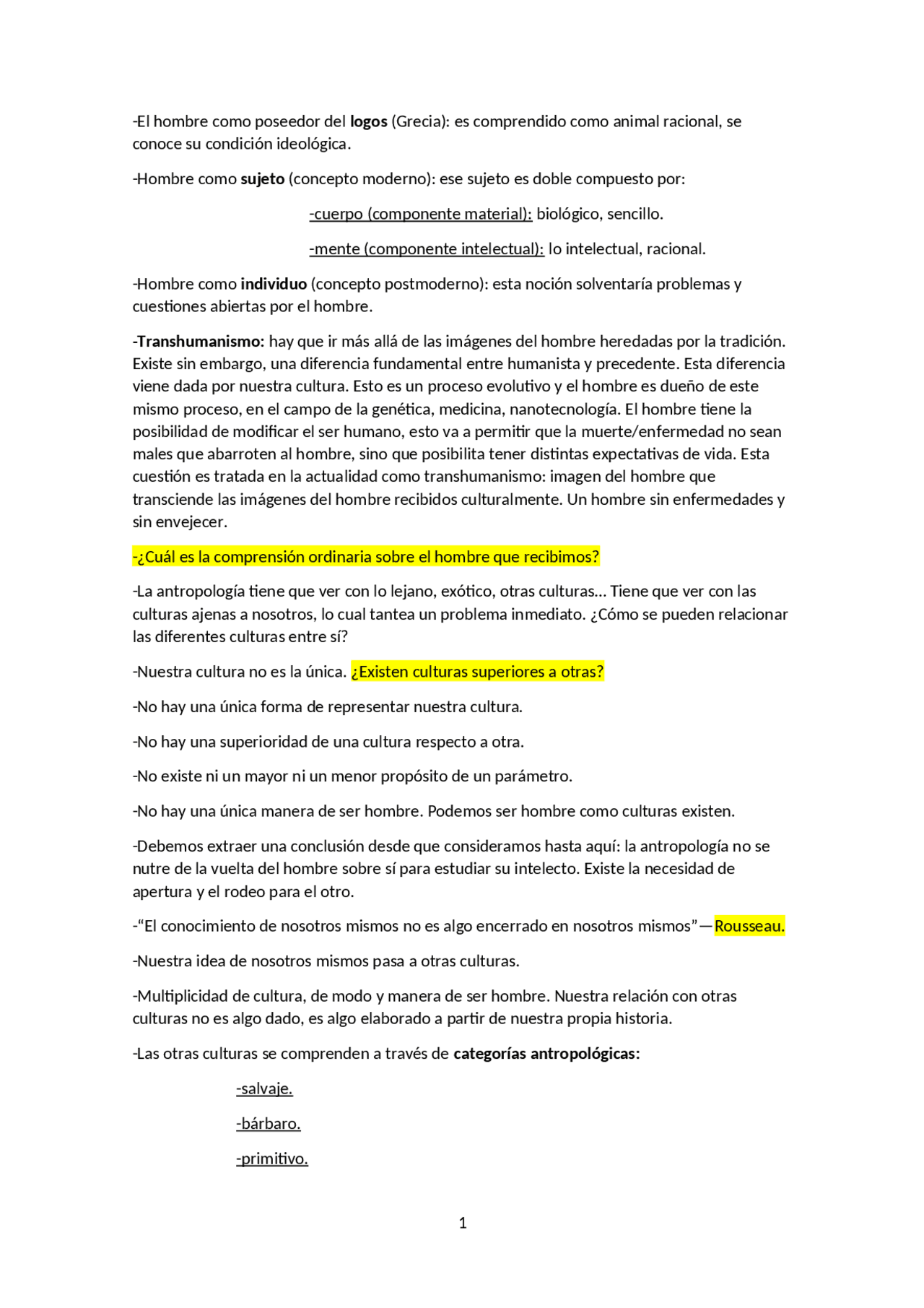 Apunts Antropologia I Docsity