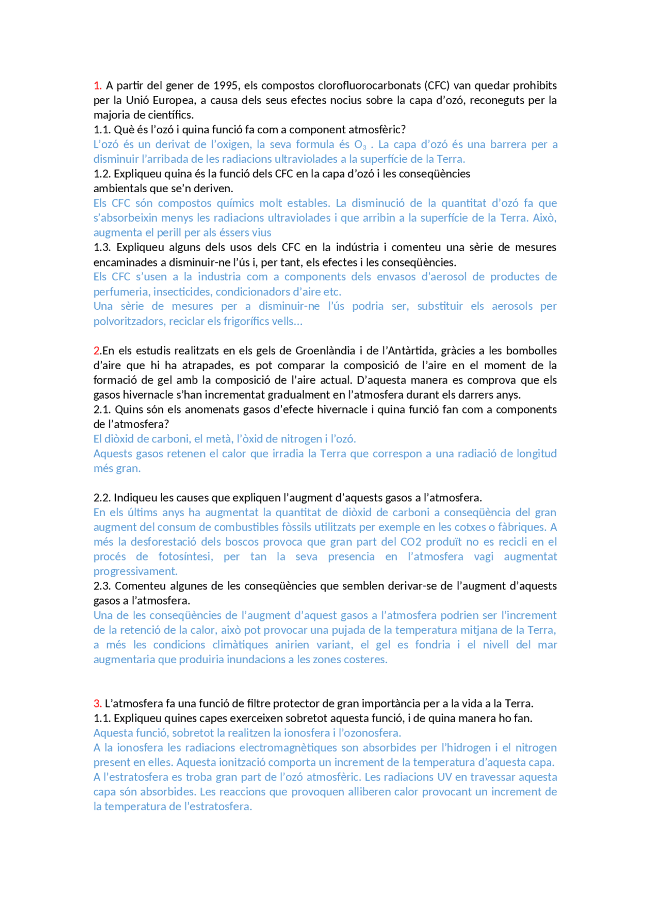 Exercicis Atmosfera Ctma Docsity