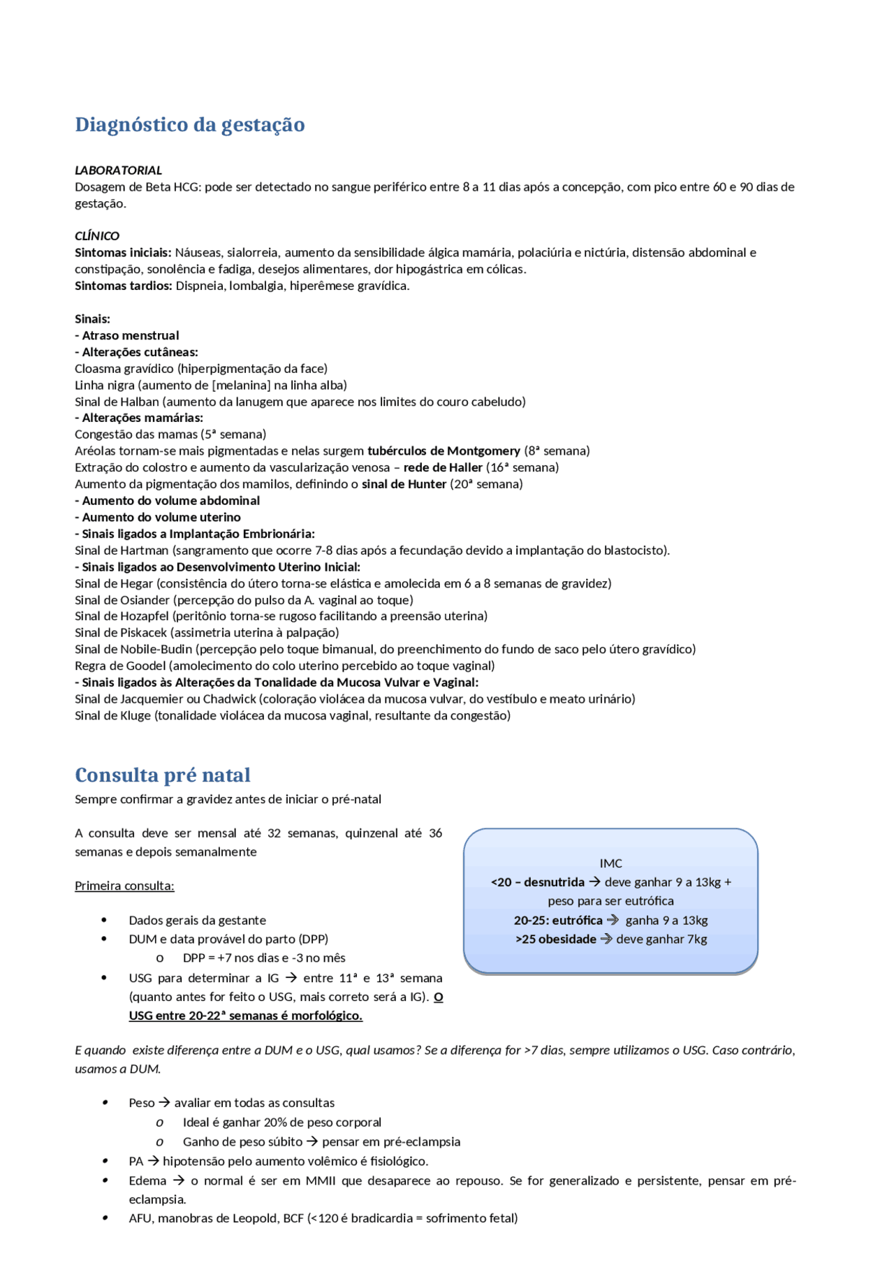 Obstetricia Resumo Docsity