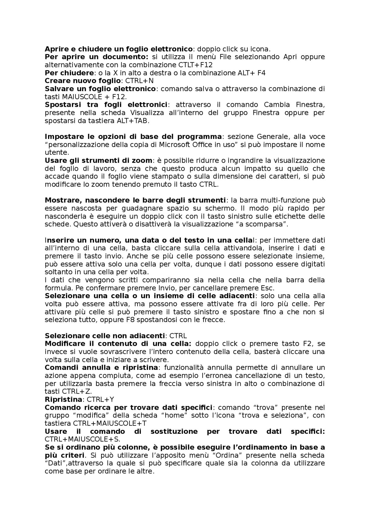 Informatica Test Ecdl Appunti Di Elementi Di Informatica Docsity
