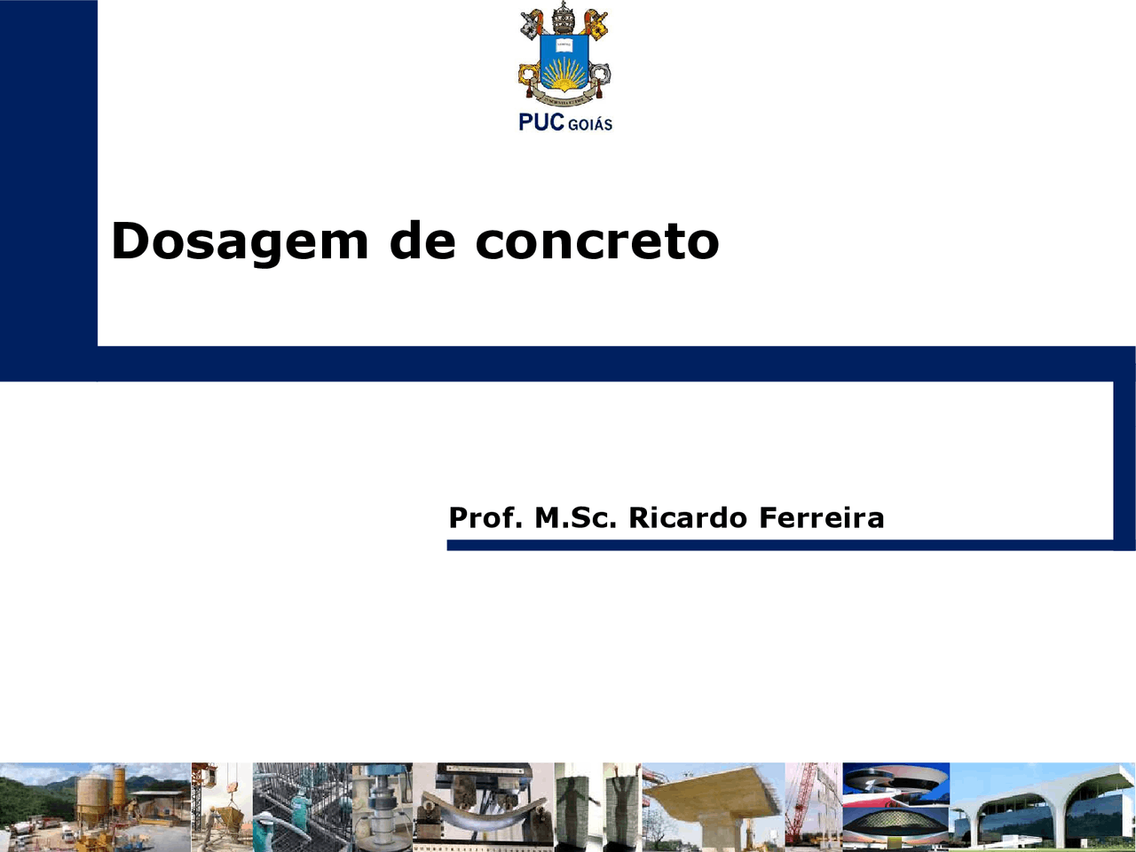 Apresentação Sobre Dosagem Do Concreto Slides Materiais Docsity