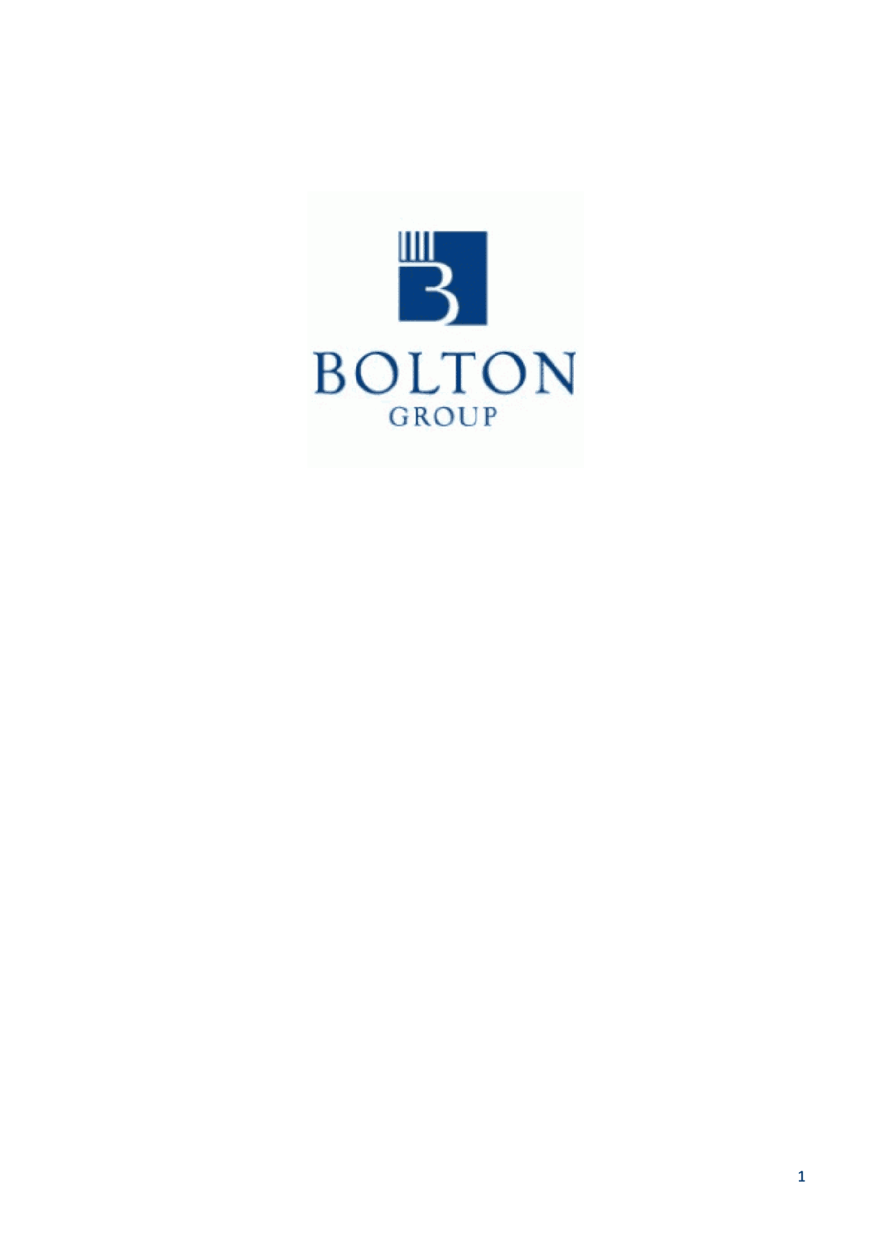 PROGETTO AZIENDA BOLTON GROUP - Docsity