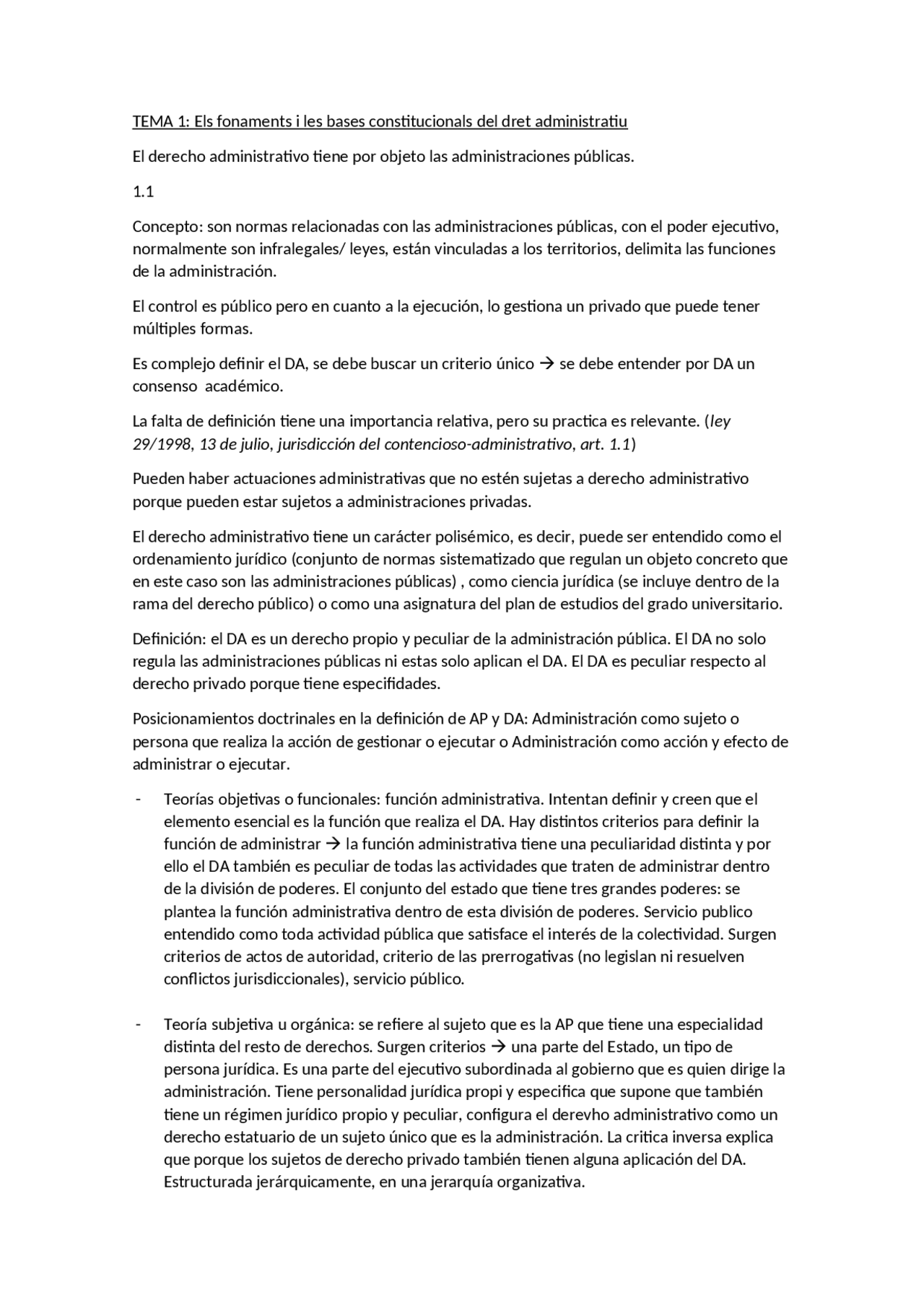 Fonaments Del Dret Administratiu Docsity