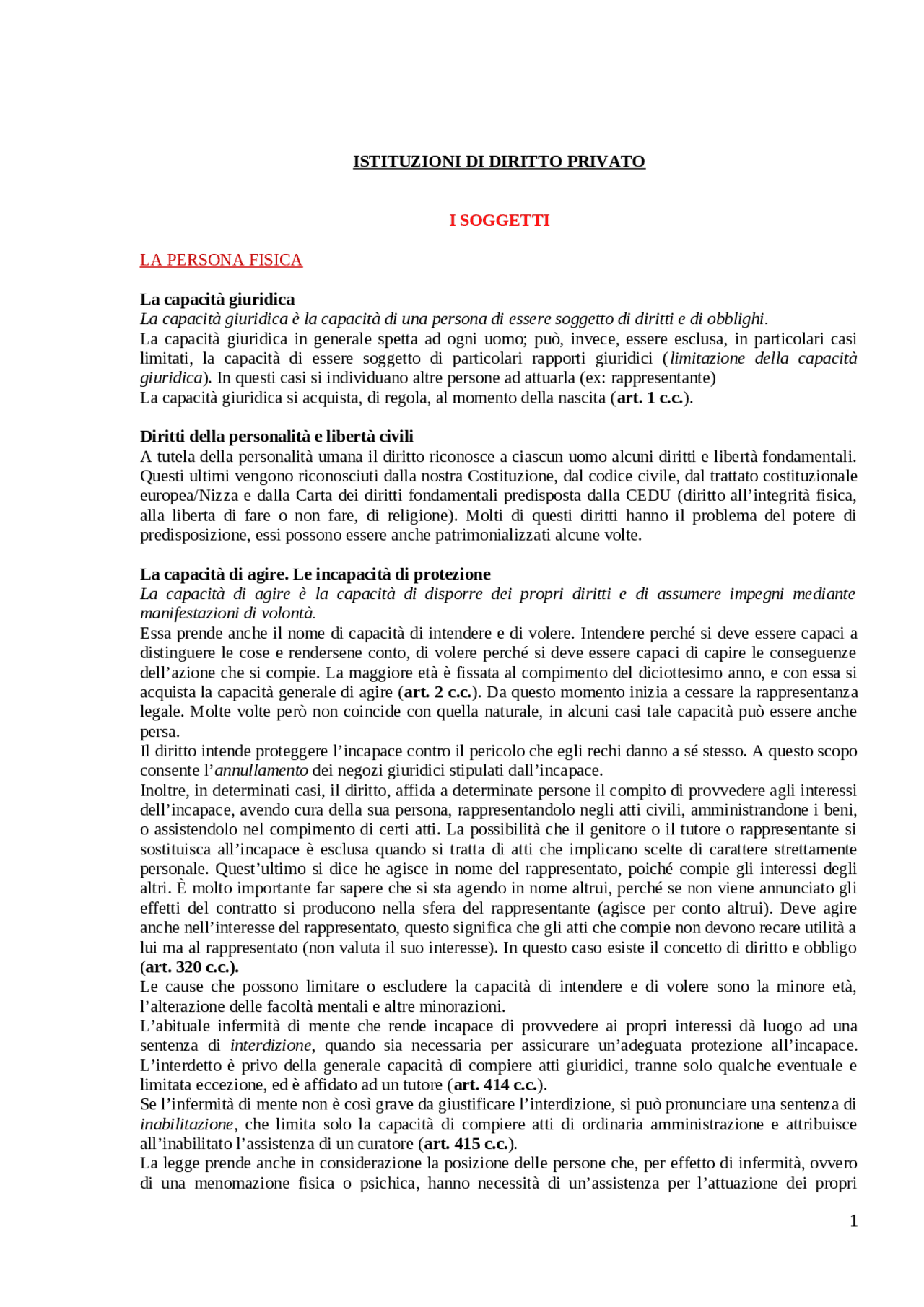 Riassunto Libro Diritto Privato Con Appunti Docsity