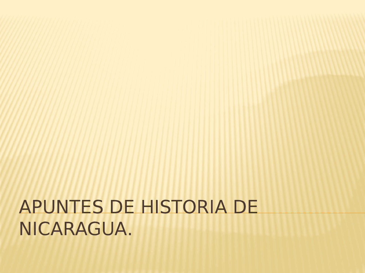 Historia de Nicaragua | Diapositivas de Historia - Docsity