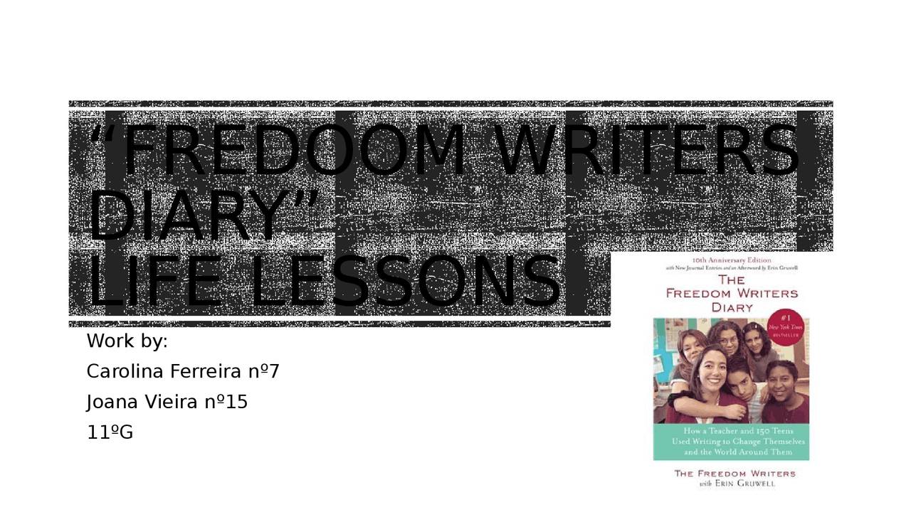 Freedom wrtitters diary - Docsity