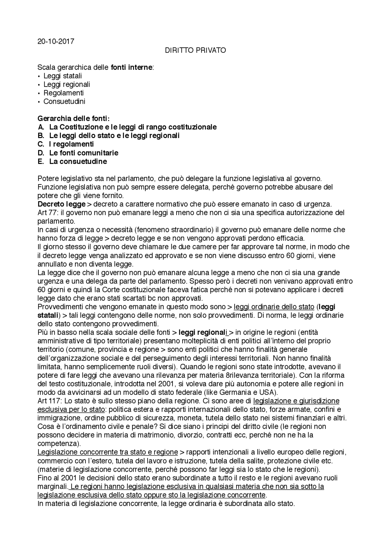 Appunti Diritto Privato Docsity